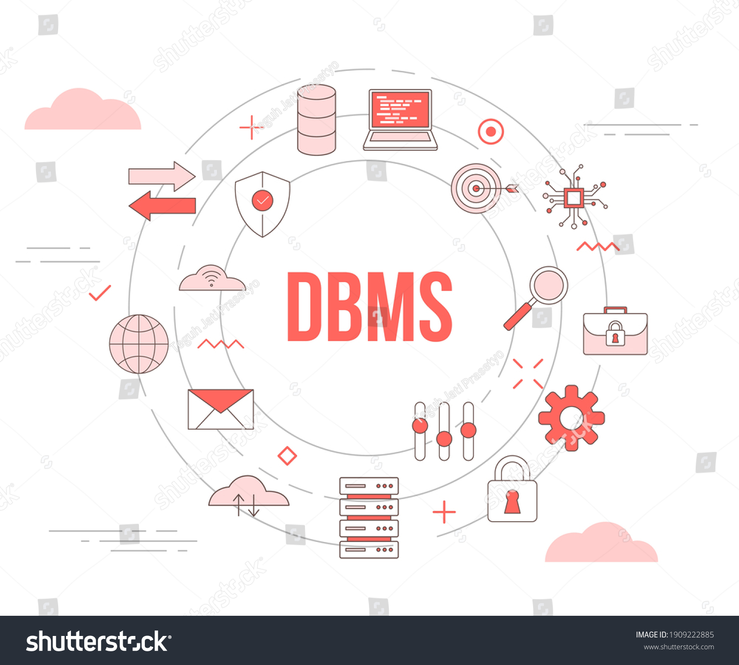 Dbms Database Management System Concept Icon Stock Vector (Royalty Free ... Dbms Database Management System Concept Icon Stock Vector (Royalty Free ...