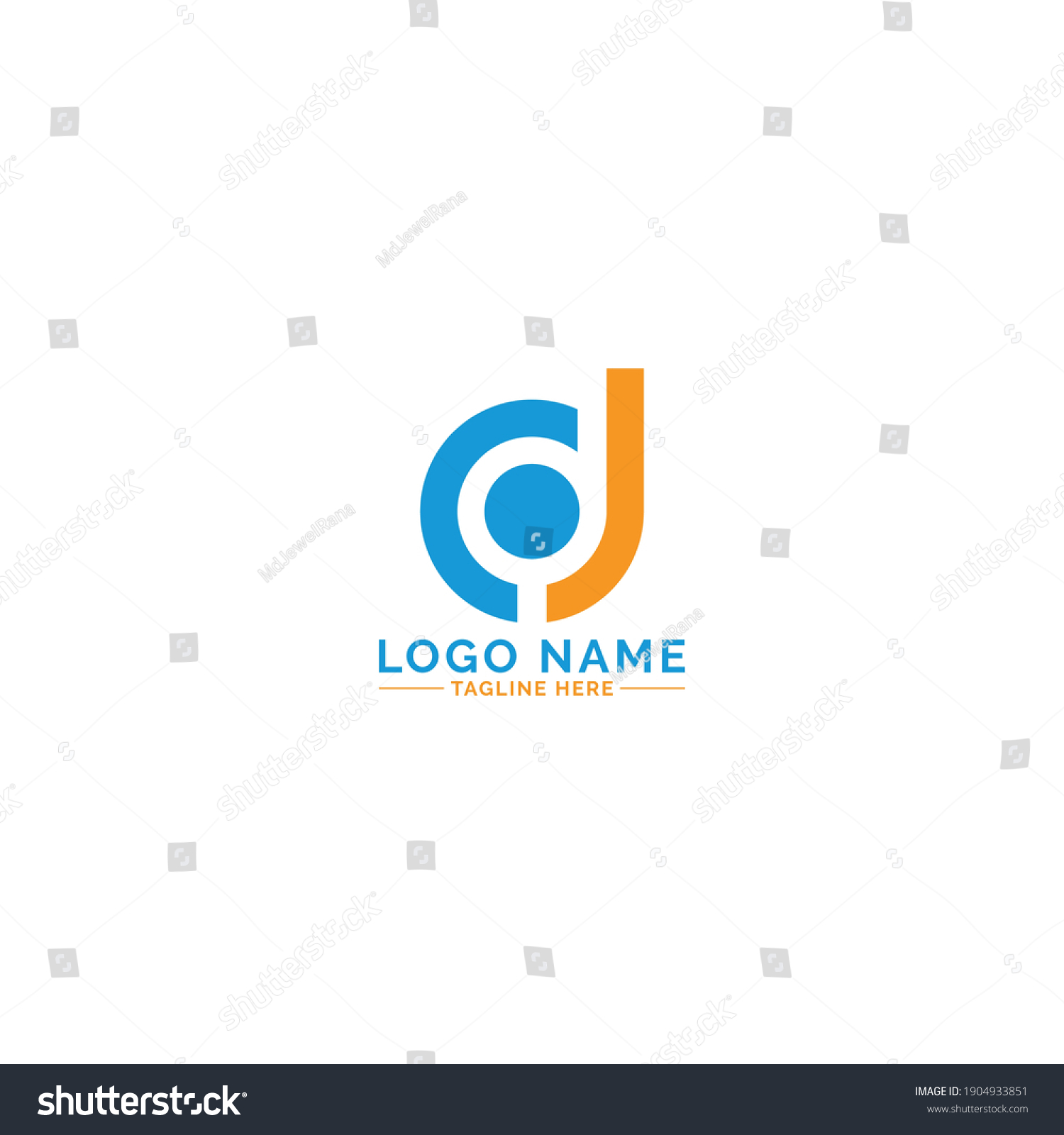 Dc Letter Logo Design Vector Template Stock Vector (Royalty Free ...