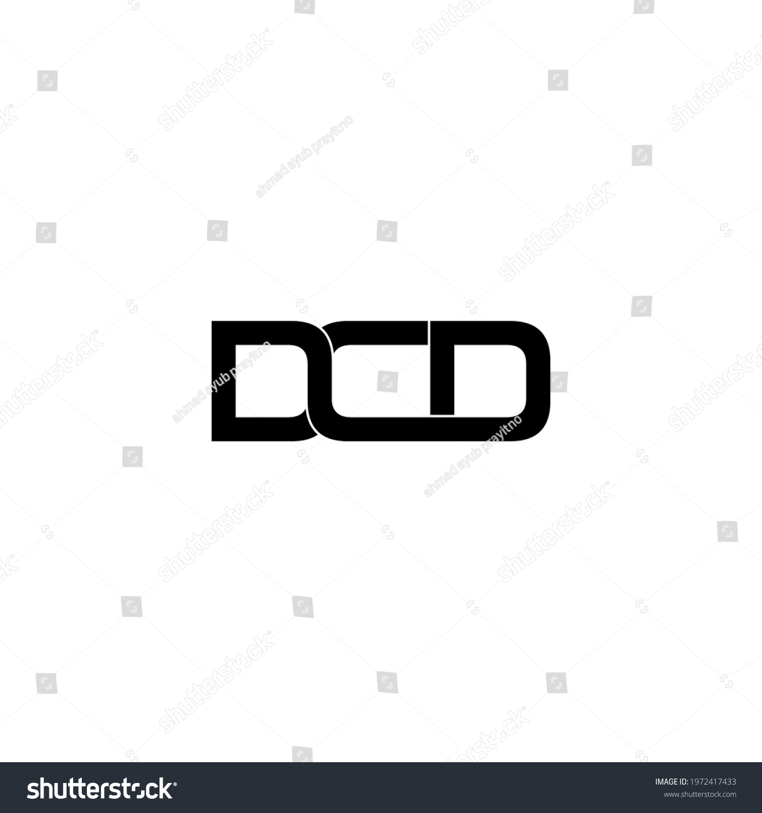 Dcd Letter Original Monogram Logo Design Stock Vector (Royalty Free ...