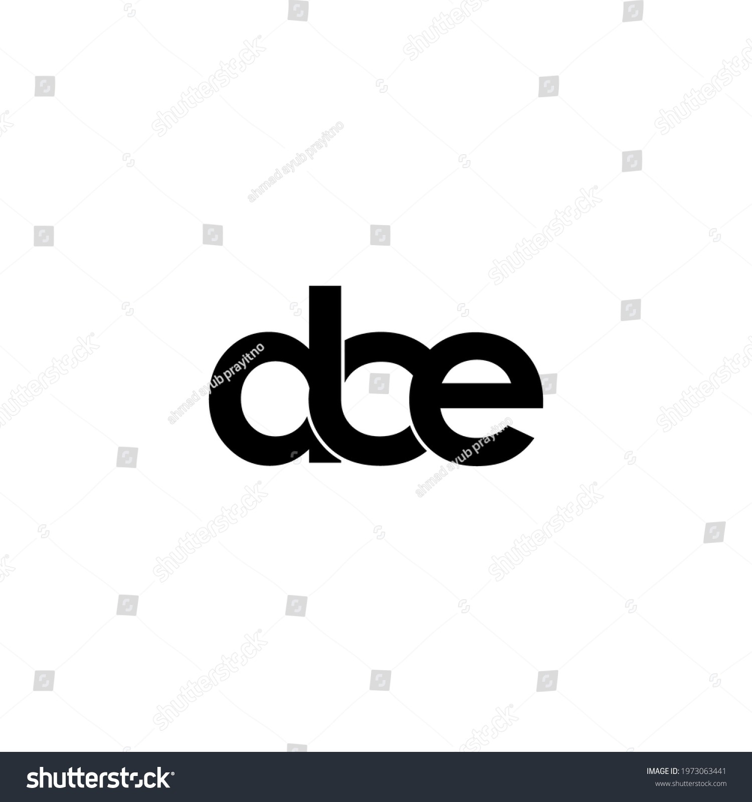 Dce Letter Original Monogram Logo Design Stock Vector (Royalty Free ...