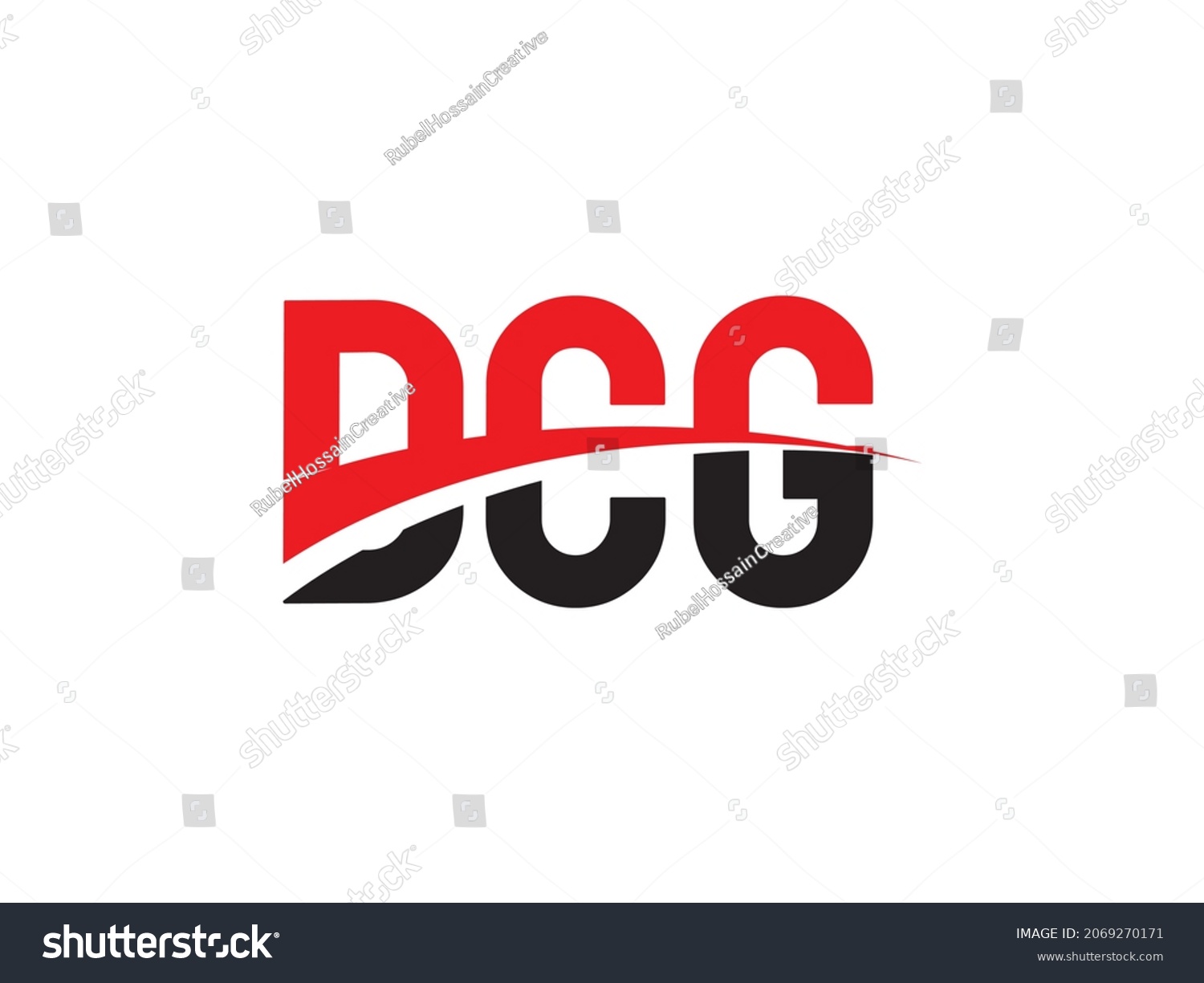 Dcg Letter Initial Logo Design Vector Stock Vector (Royalty Free ...