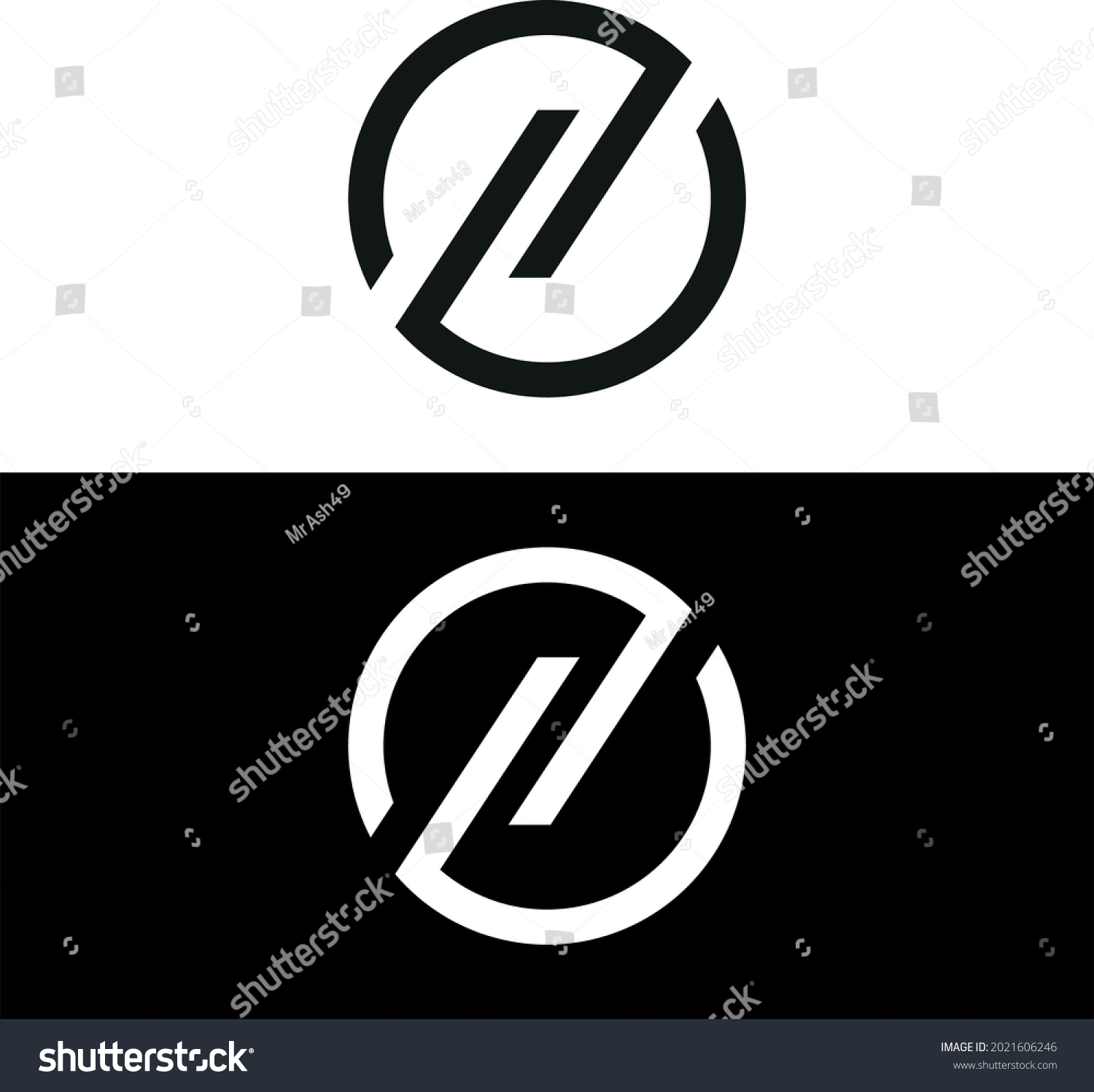Dd Initial Letter Elegant Logo Template: vetor stock (livre de direitos ...