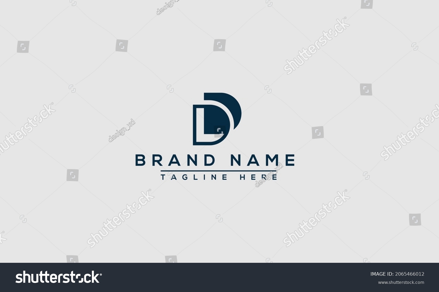 Dd Logo Design Template Vector Graphic Stock Vector (Royalty Free ...