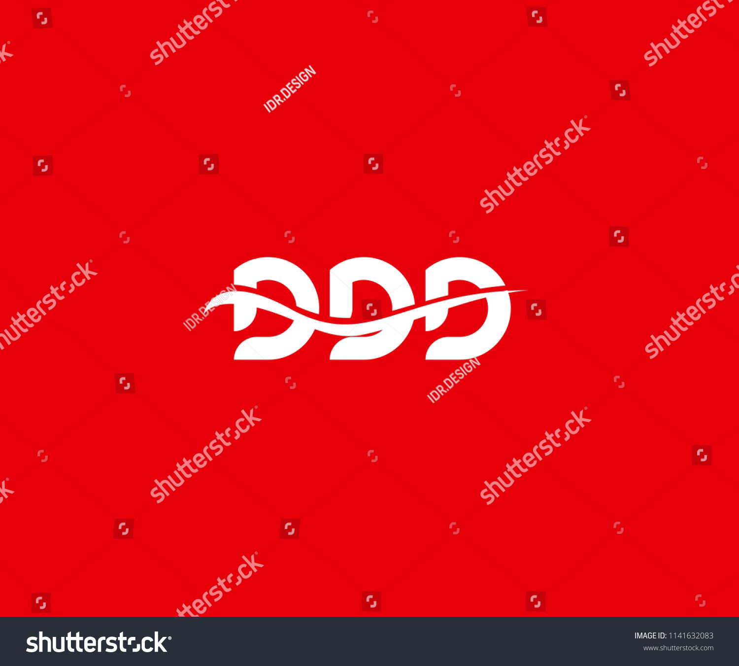 Ddd Swoosh Logo Design: vector de stock (libre de regalías) 1141632083 ...