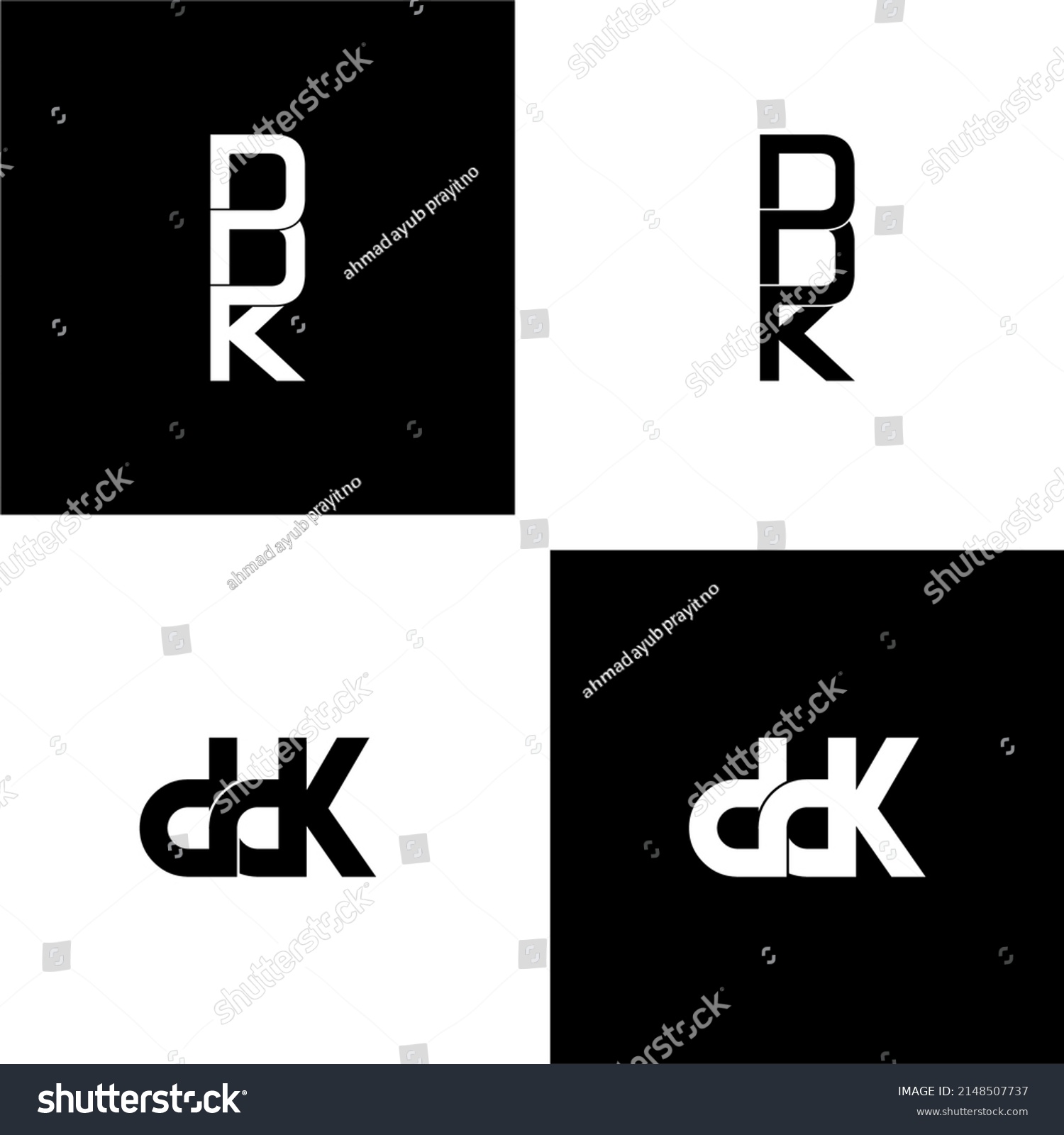 Ddk Letter Original Monogram Logo Design Stock Vector (Royalty Free ...