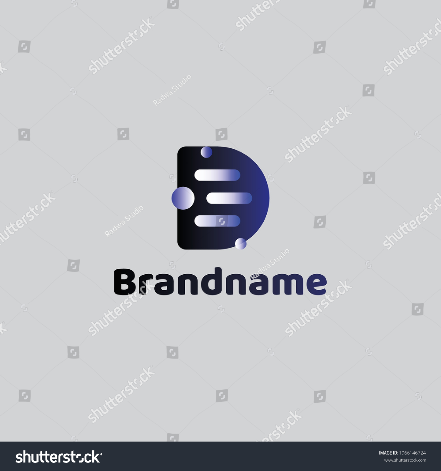 De Letter Logo Design Vector Stock Vector (Royalty Free) 1966146724 ...