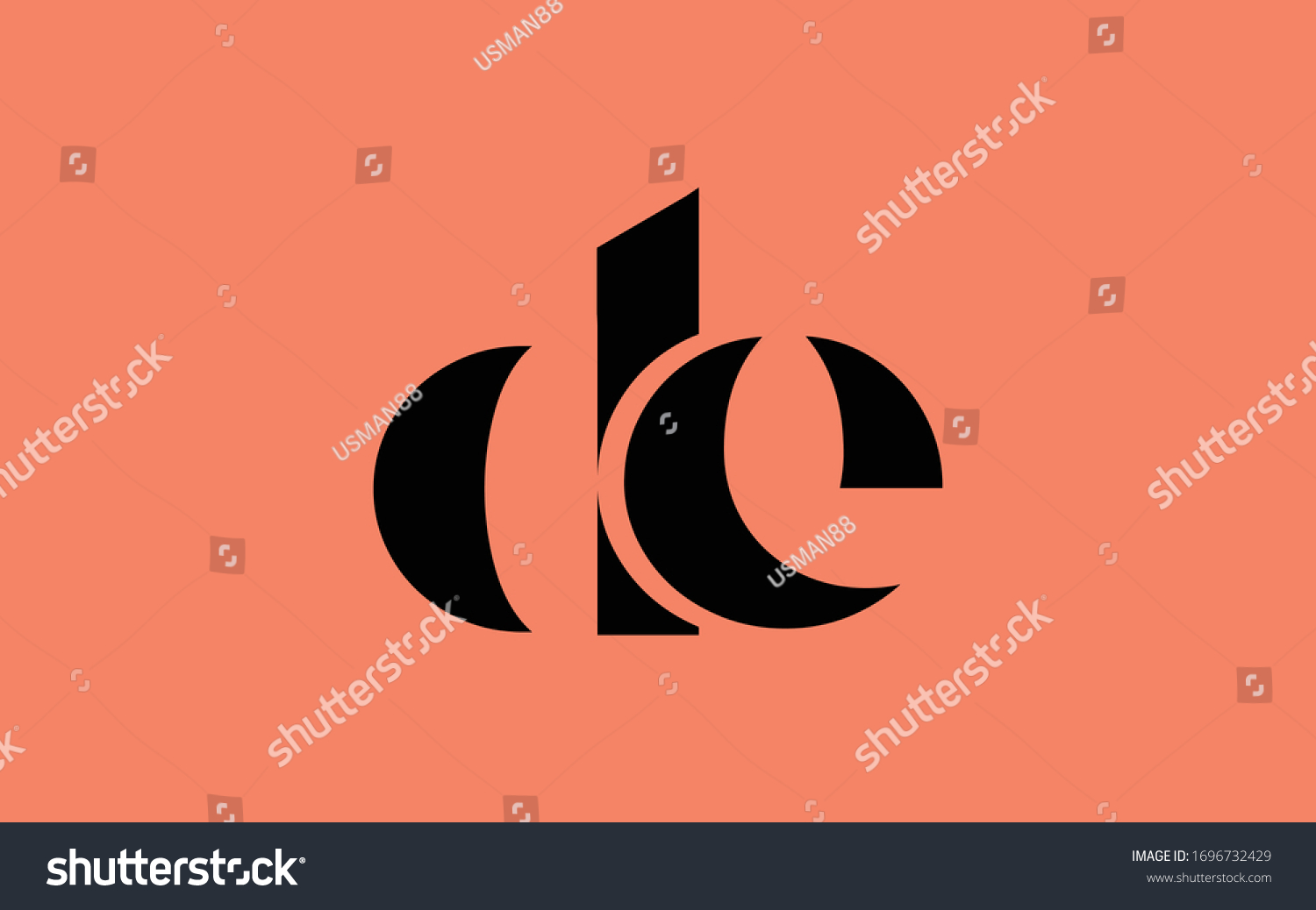 De Ed D E Letter Initial Stock Vector (Royalty Free) 1696732429 ...