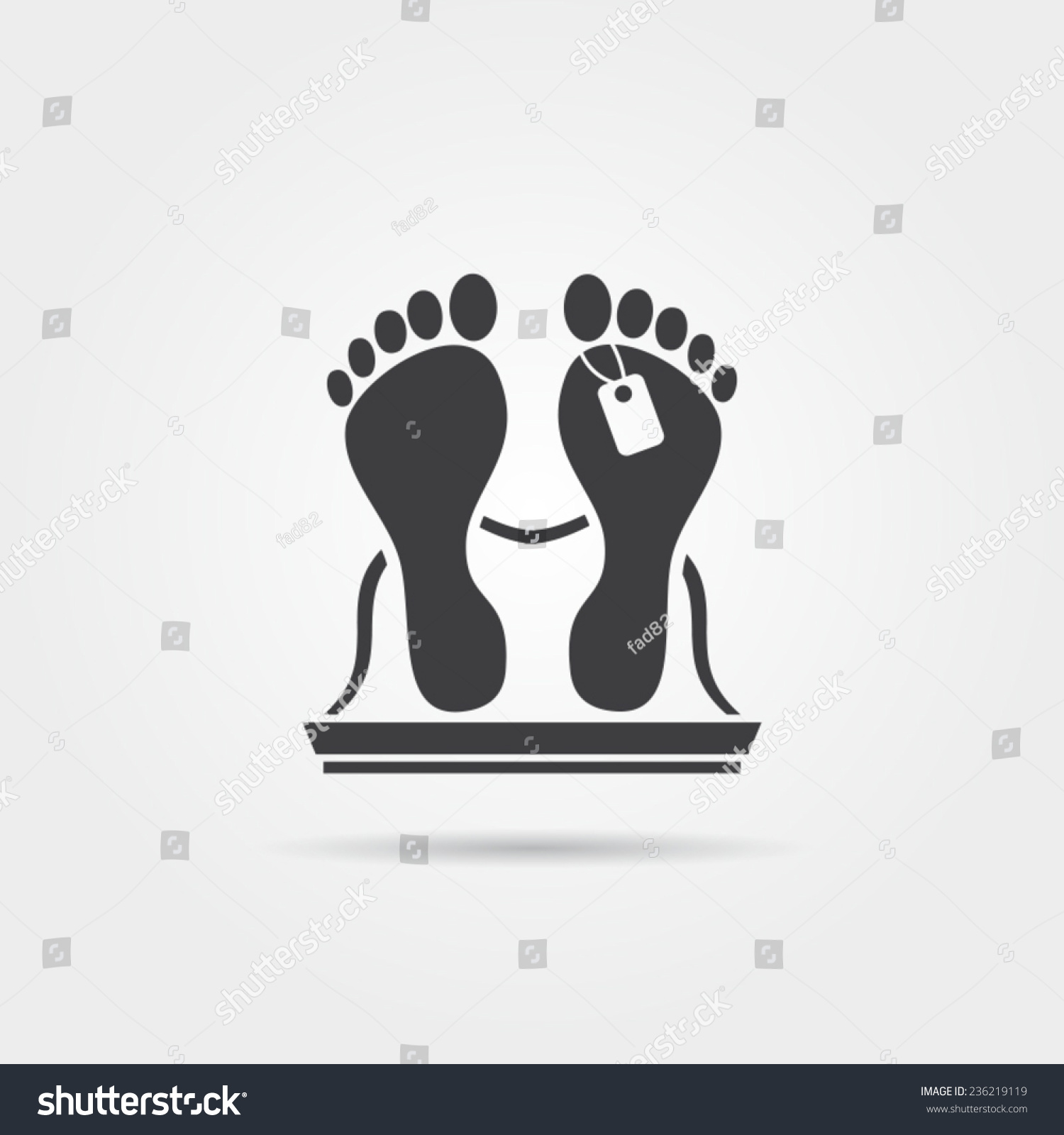 Dead Body Icon Stock Vector (Royalty Free) 236219119