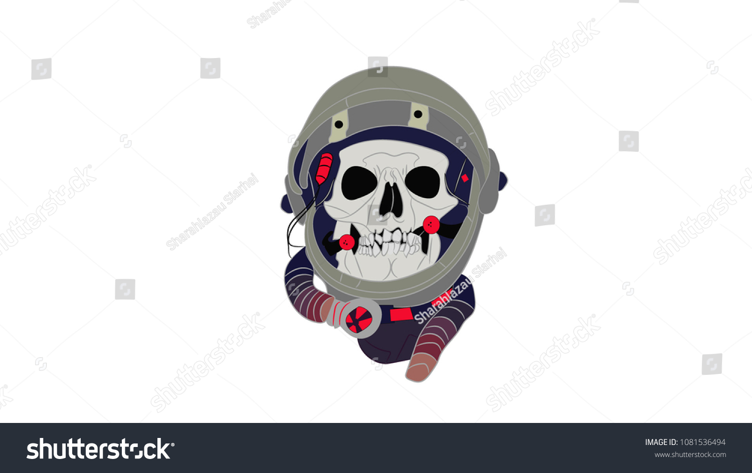Dead Cosmonaut Tattoo Stock Vector (Royalty Free) 1081536494 | Shutterstock