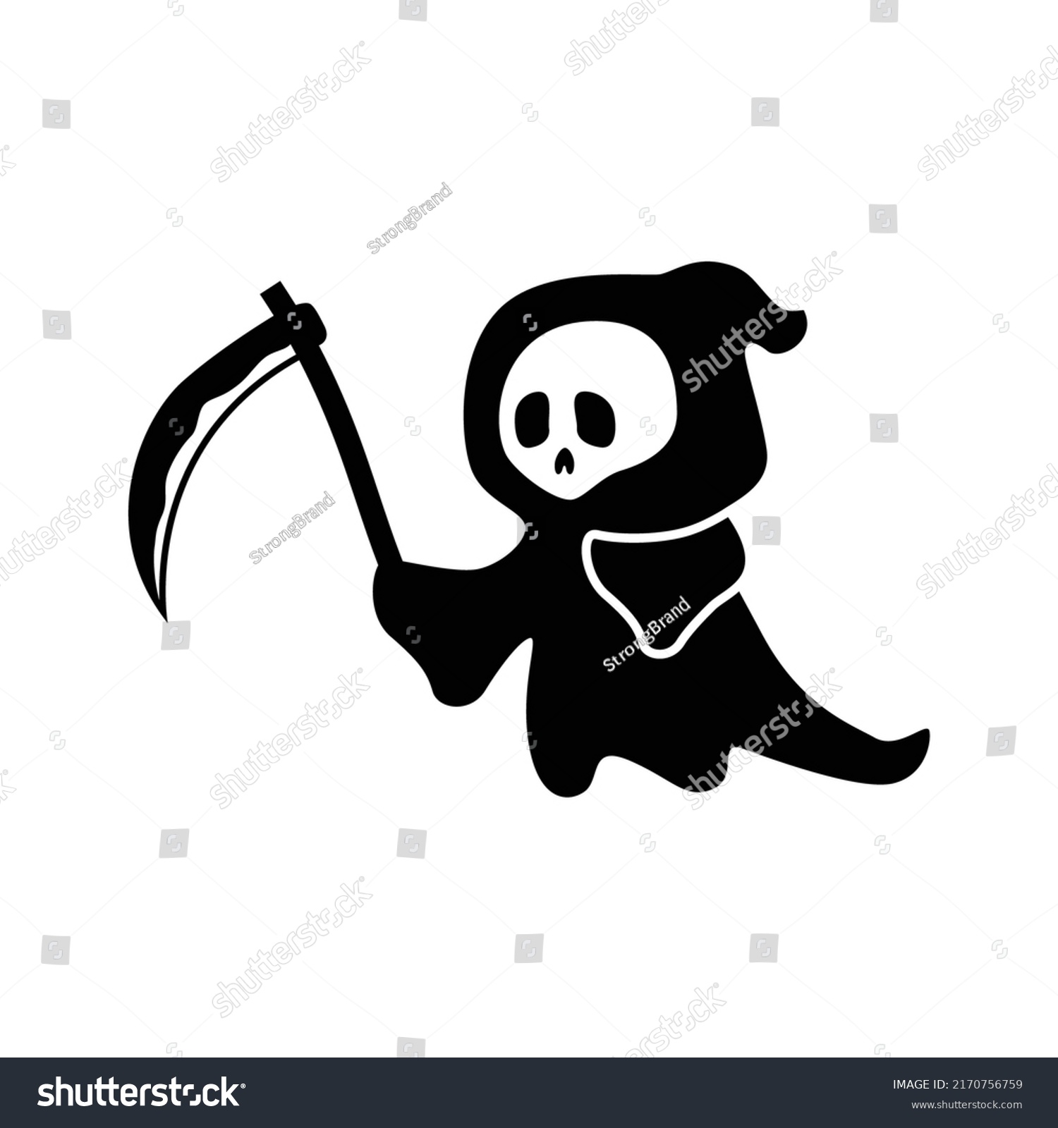 Dead Reaper Vector Skull Reaper Vector Stock Vector (Royalty Free ...