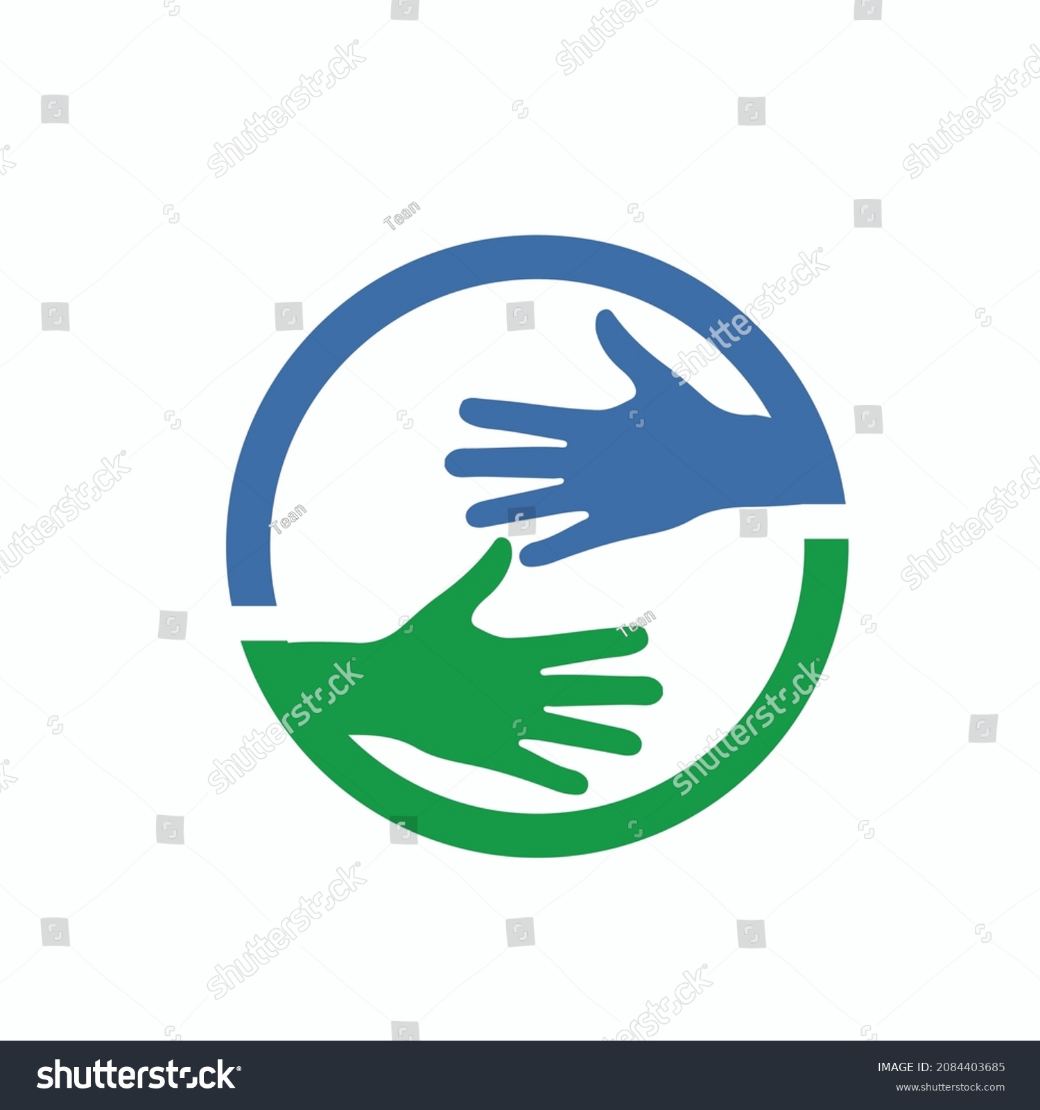 Deal Done Helping Hand Vector Stock Vector (Royalty Free) 2084403685 ...