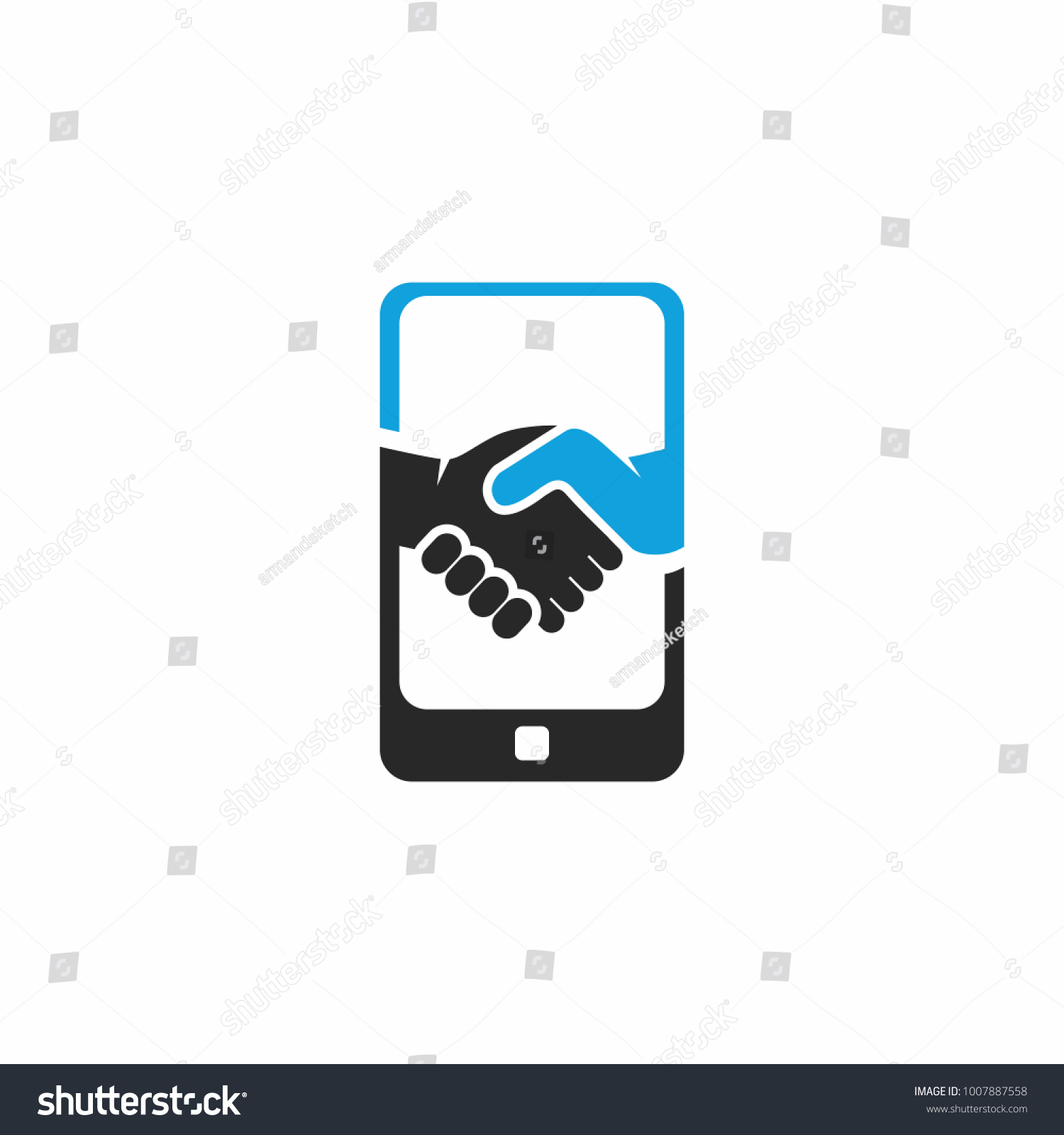 199 Smartphone handshake logo Images, Stock Photos & Vectors | Shutterstock