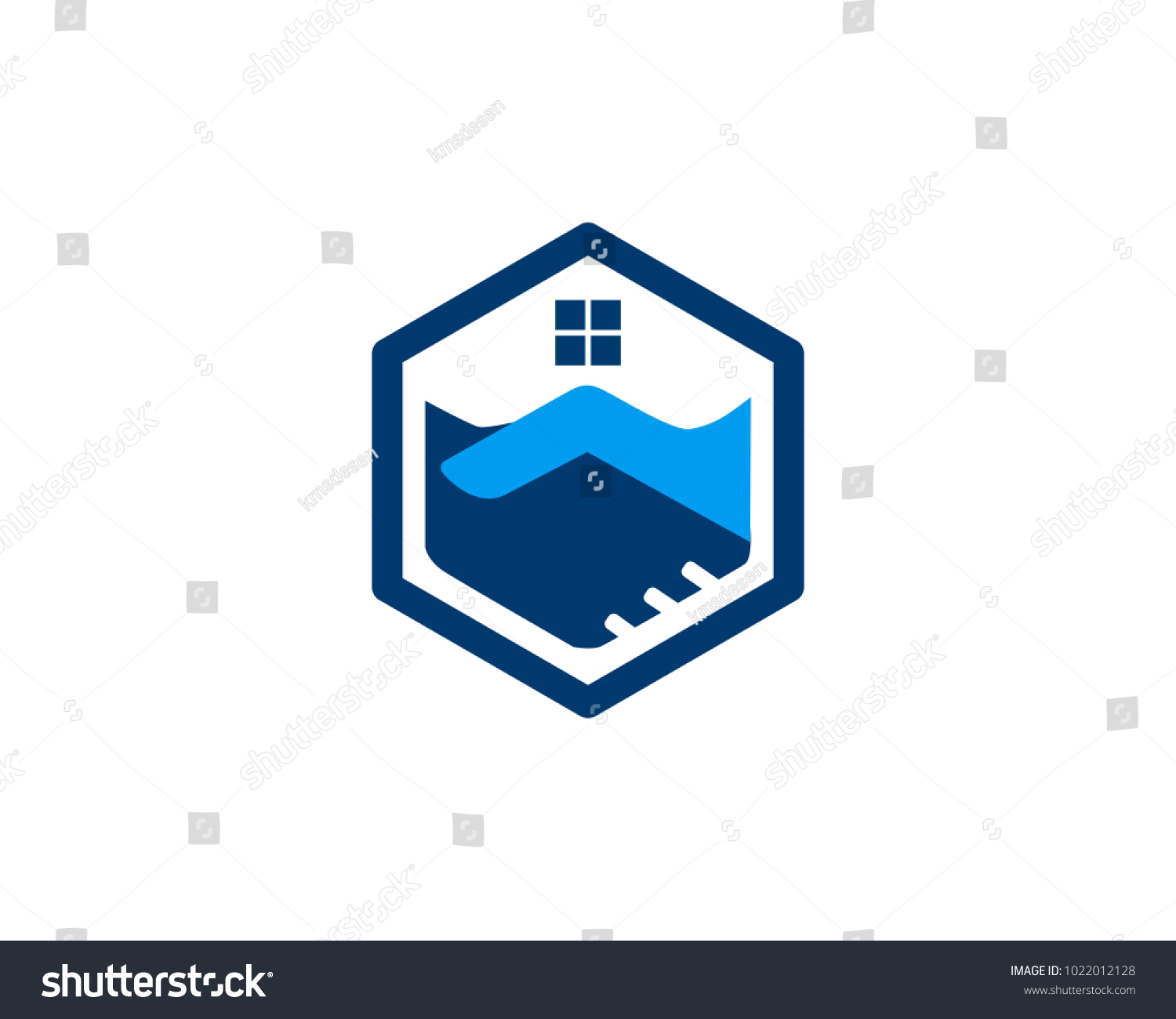 Deal Property Logo Stock Vector (Royalty Free) 1022012128