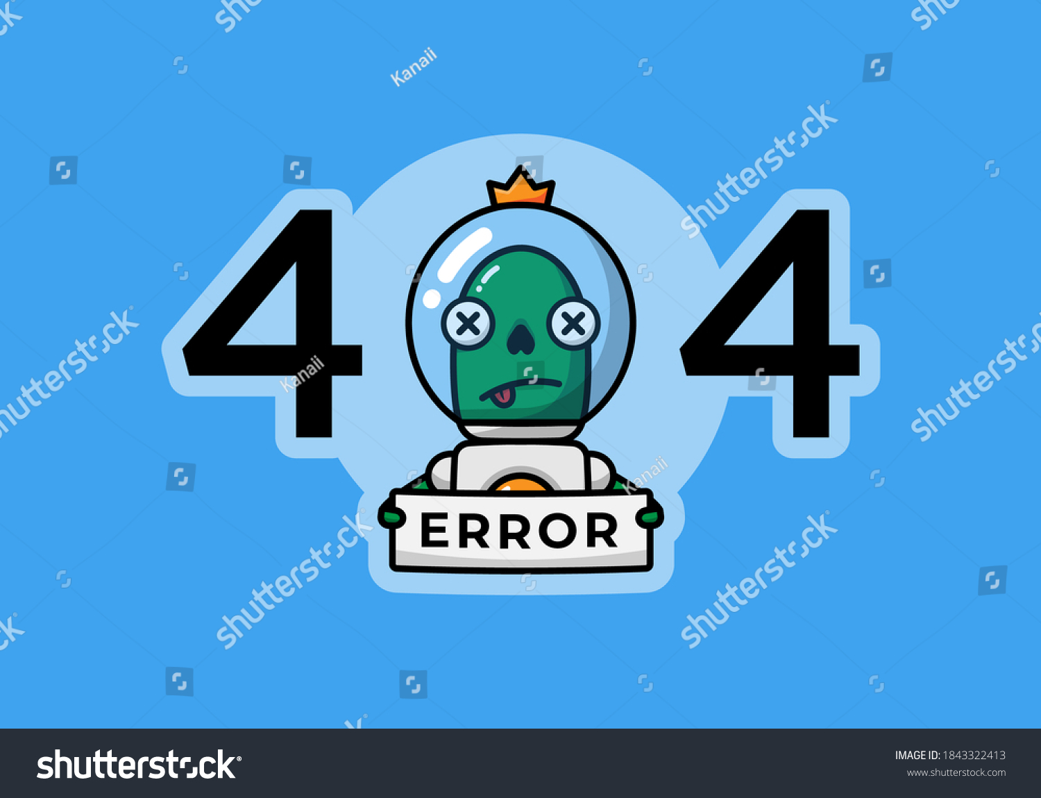 Death Alien Error Sign Stock Vector (Royalty Free) 1843322413 ...