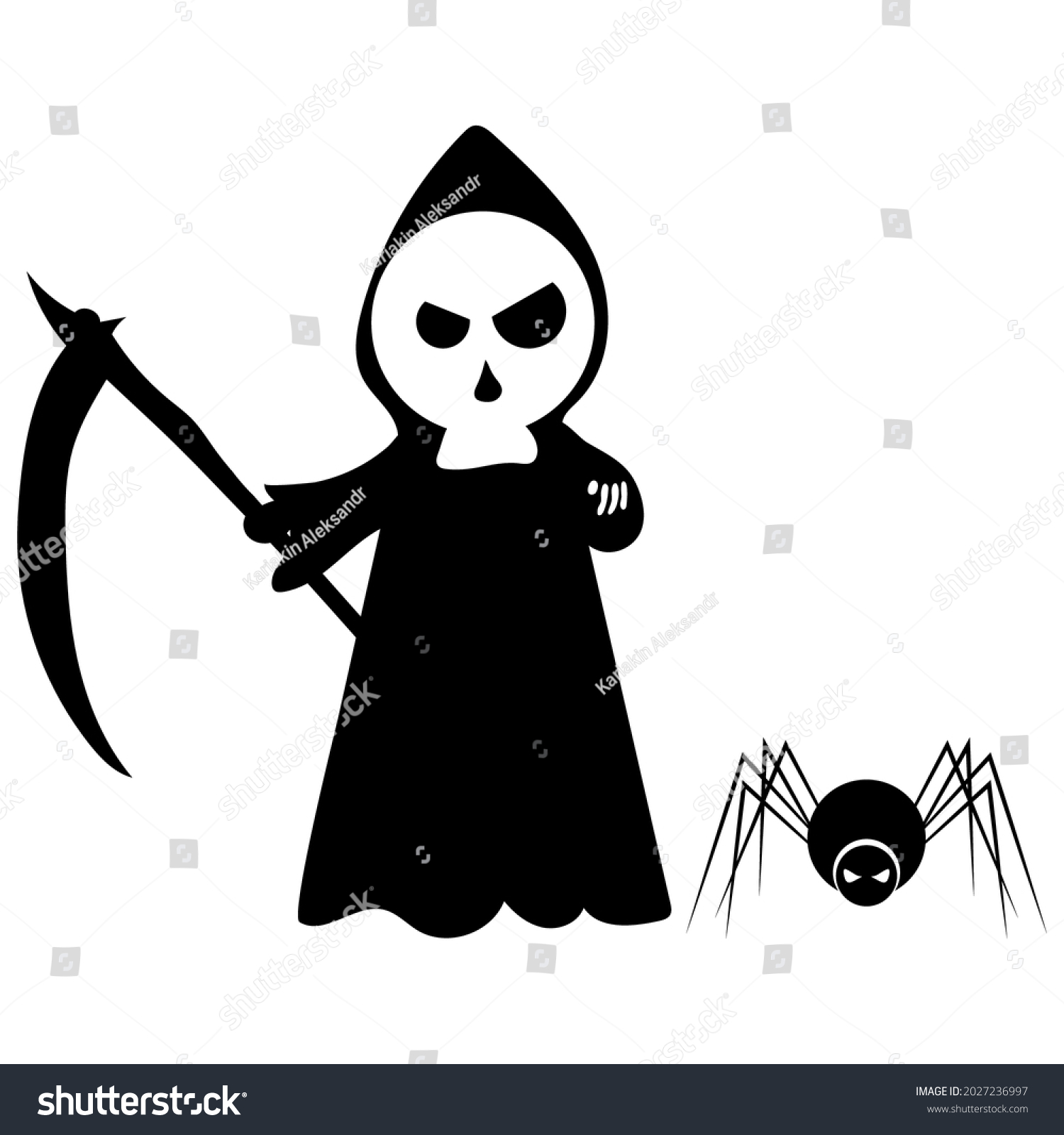 Death Spider Vector Illustration Stock Vector (Royalty Free) 2027236997 ...