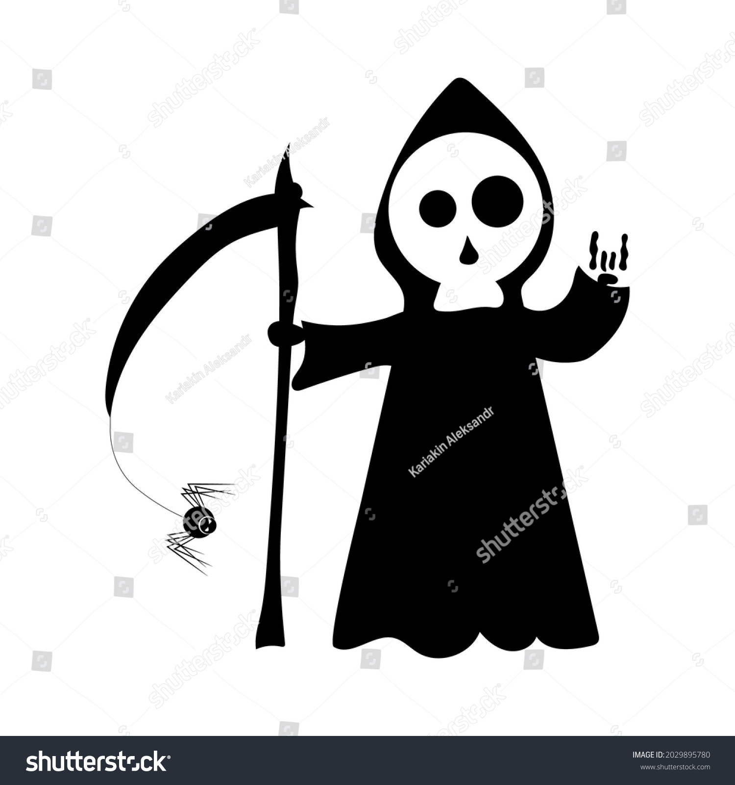 Death Rock Drawing Vector Illustration Stock Vector (Royalty Free ...