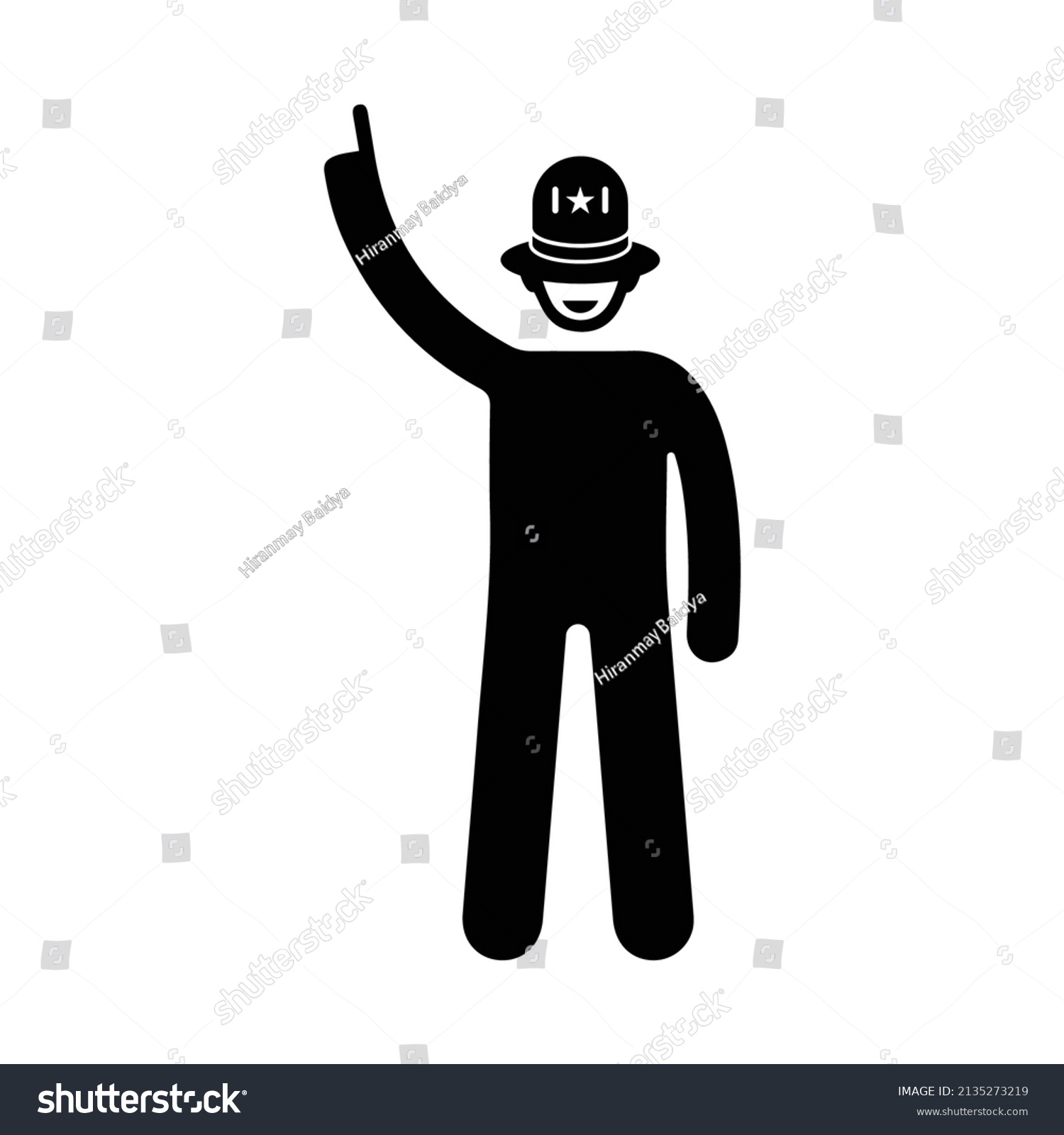 Decision Gentleman Choice Icon Black Vector Stock Vector (Royalty Free ...