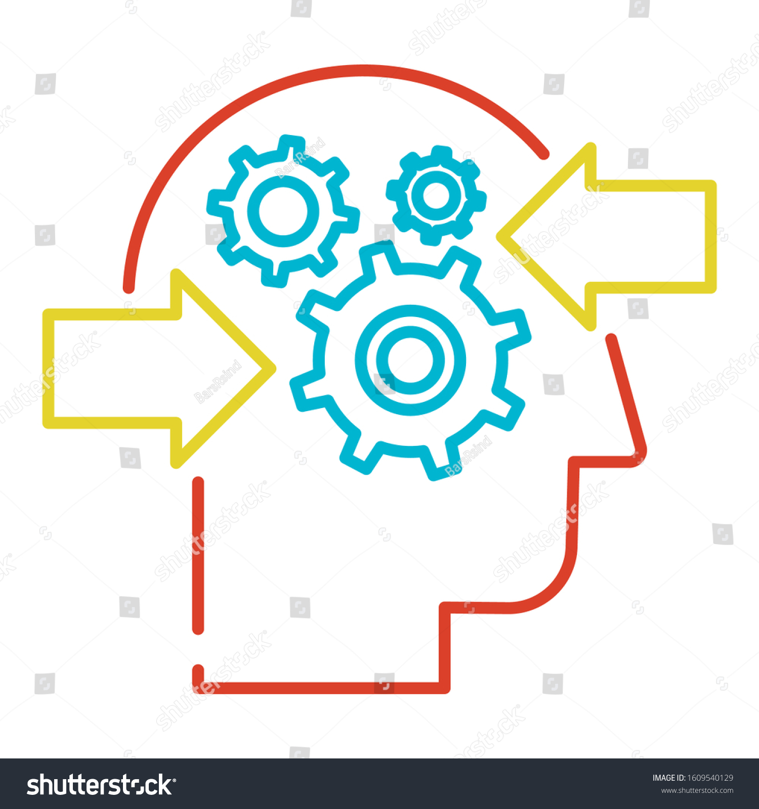 Decision Making Process Thin Line Vector Stock Vector (Royalty Free ...