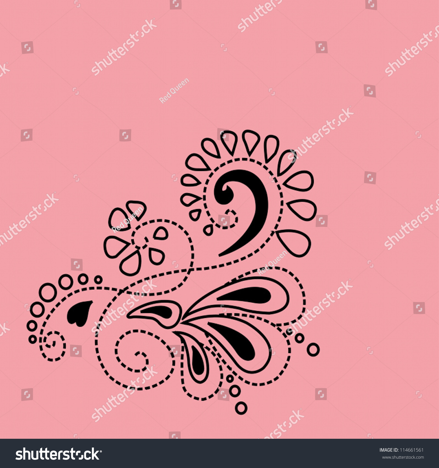 Decor Line Art 4 Stock Vector (Royalty Free) 114661561 | Shutterstock