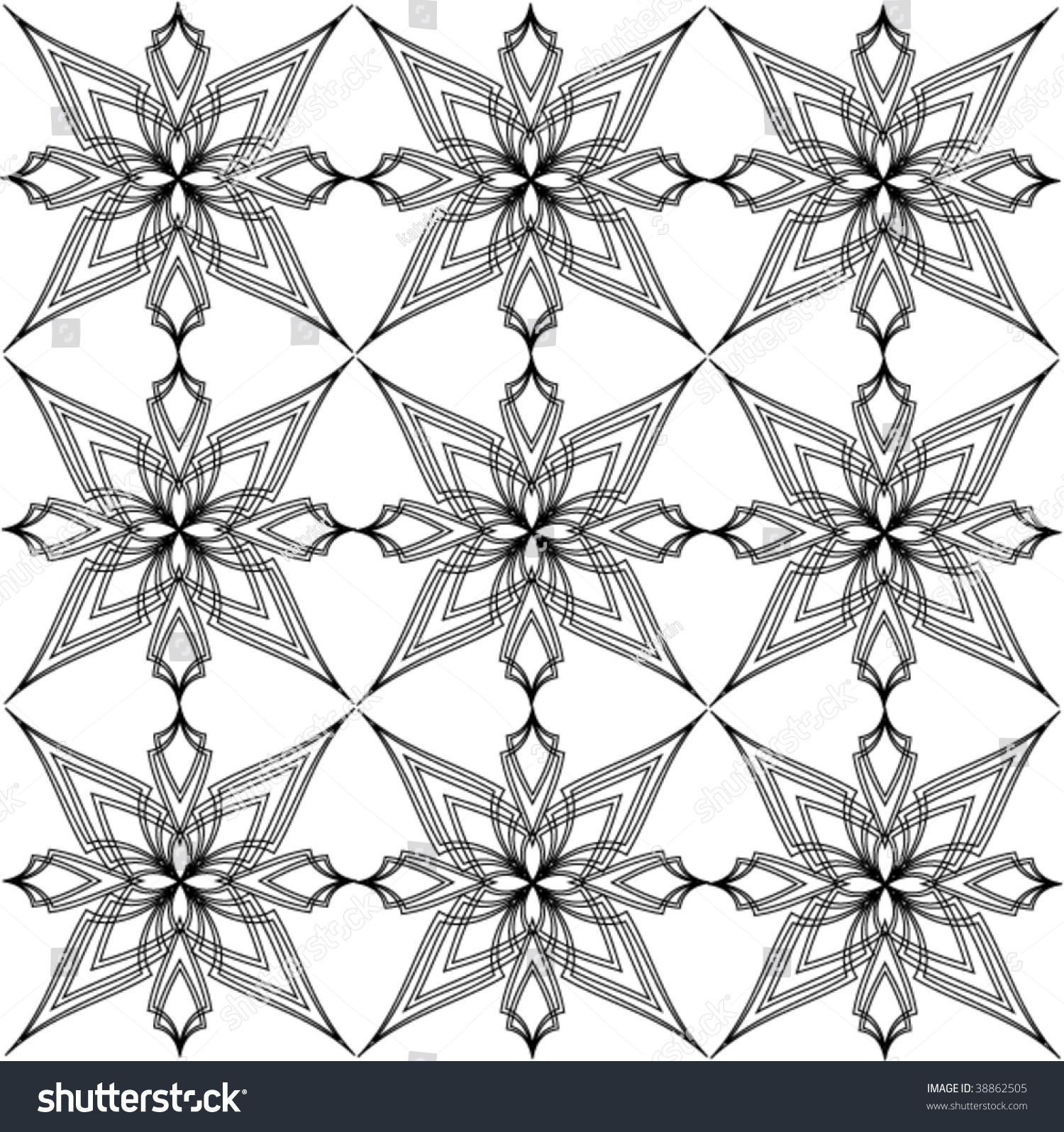 Decoration Wallpaper Vector Stock Vector (Royalty Free) 38862505