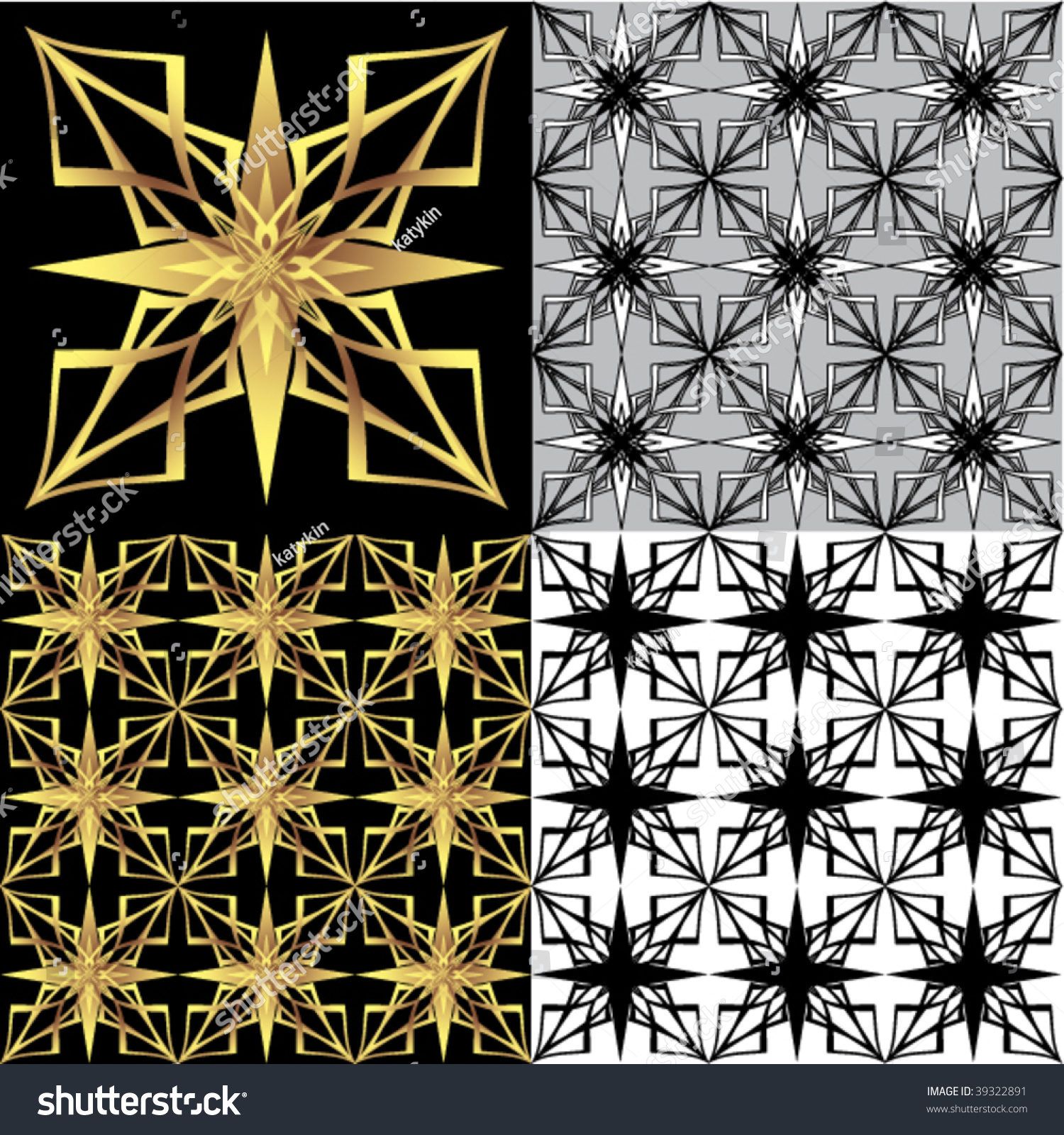 Decoration Wallpaper Vector Stock Vector (Royalty Free) 39322891