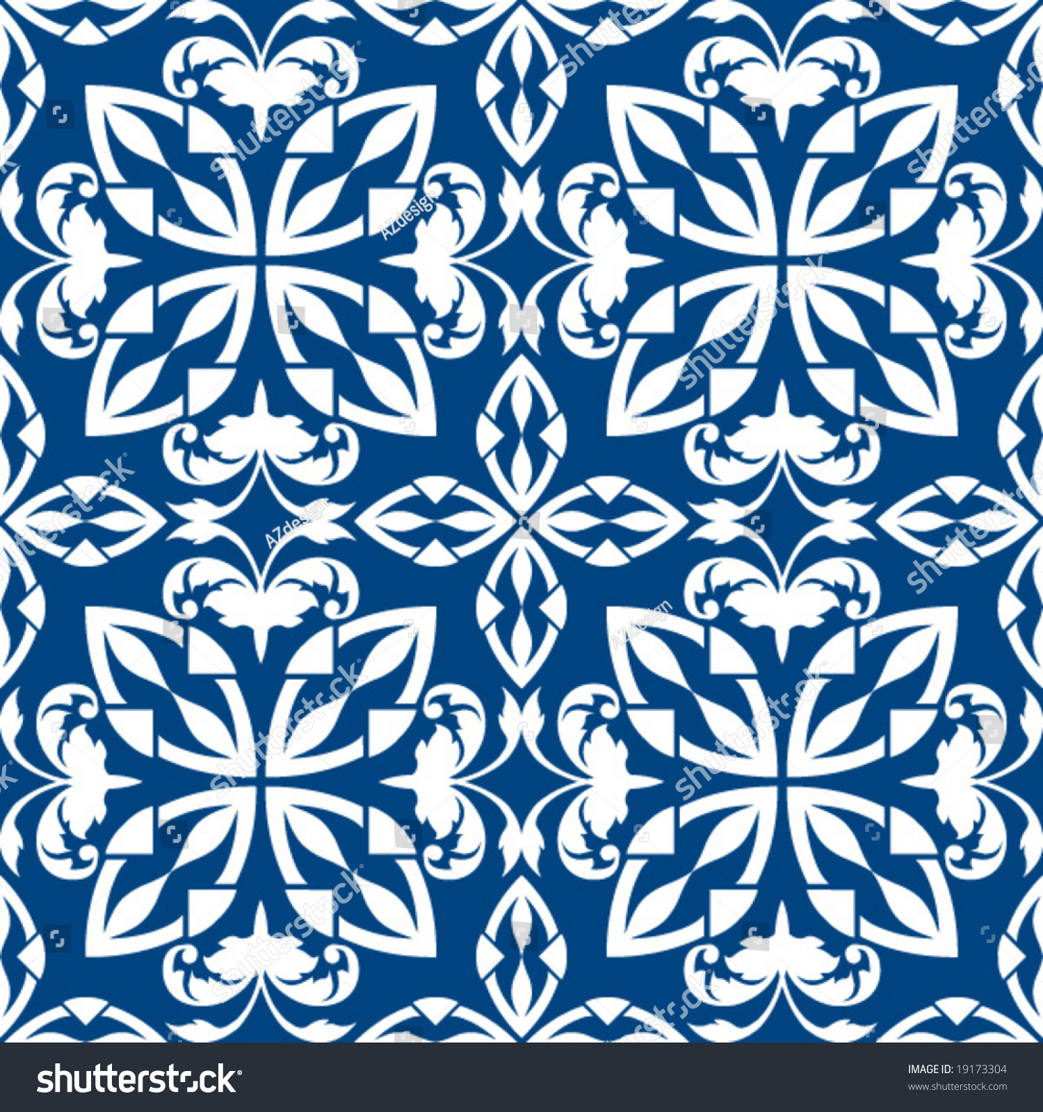 Decorative Baroque Pattern Stock Vector (Royalty Free) 19173304