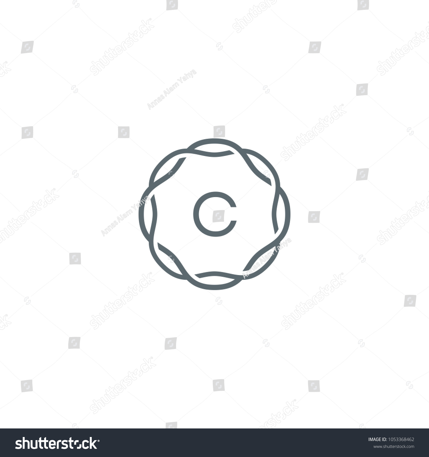 Decorative C Logo Design Template Stock Vector (Royalty Free ...