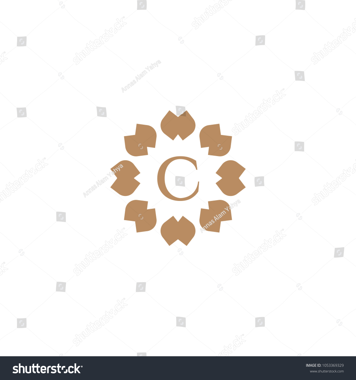 Decorative C Logo Design Template Stock Vector (Royalty Free ...