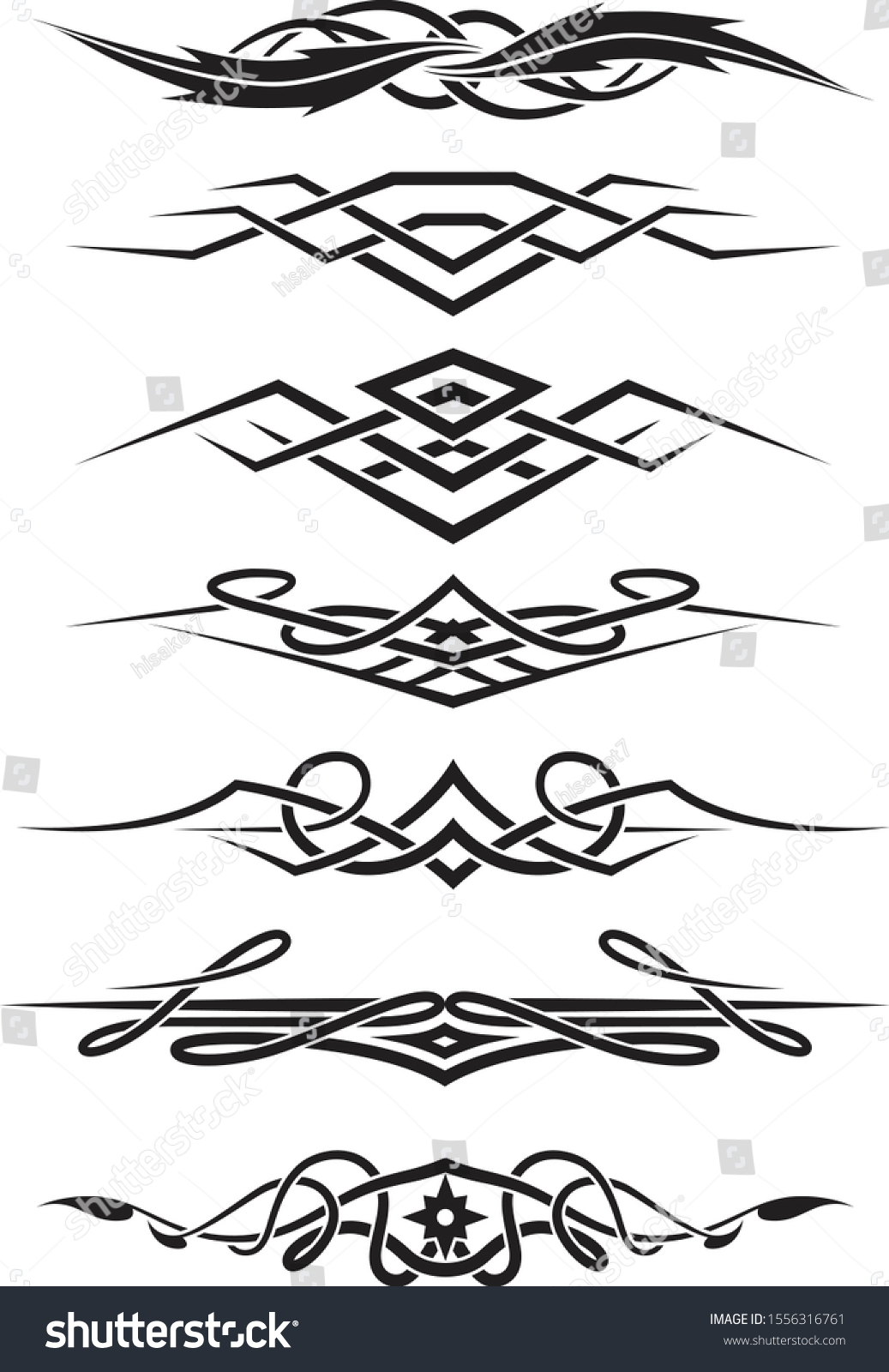 Decorative Chapter Paragraph Divider Graphics Stock Vector (Royalty ...