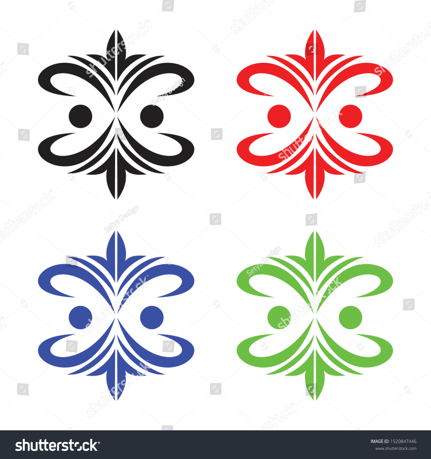 Decorative Design Vector Logo Stock Vector (Royalty Free) 1520847446 ...