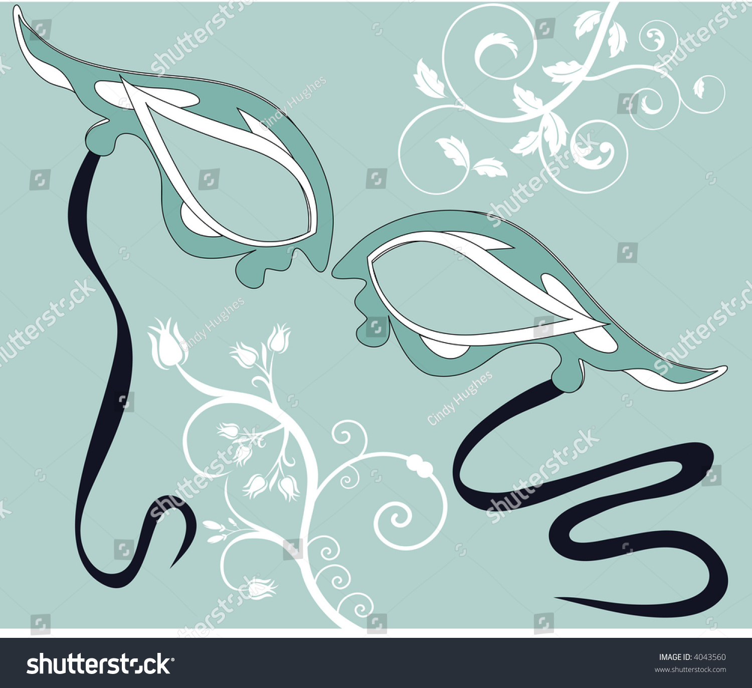 Decorative Drama Mask Vector Stock Vector (Royalty Free) 4043560 ...