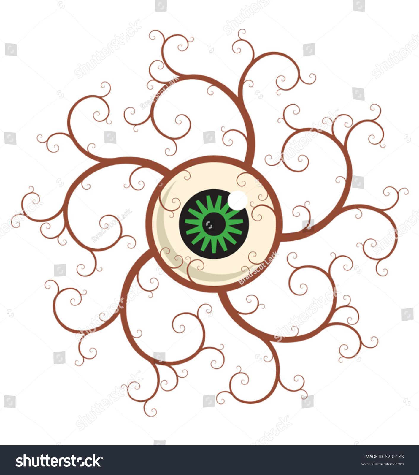 Decorative Eyeball Design Stock Vector (Royalty Free) 6202183 ...