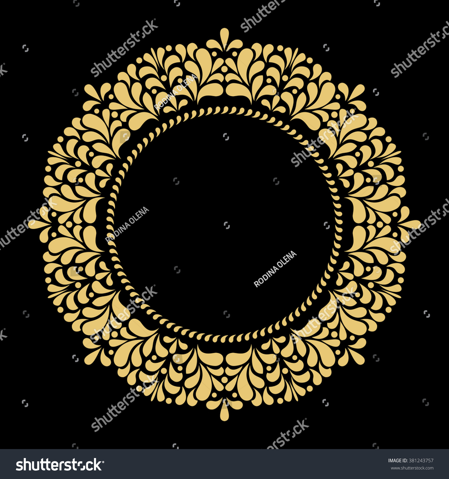 Decorative Line Art Frames Design Template: เวกเตอร์สต็อก (ปลอดค่า ...