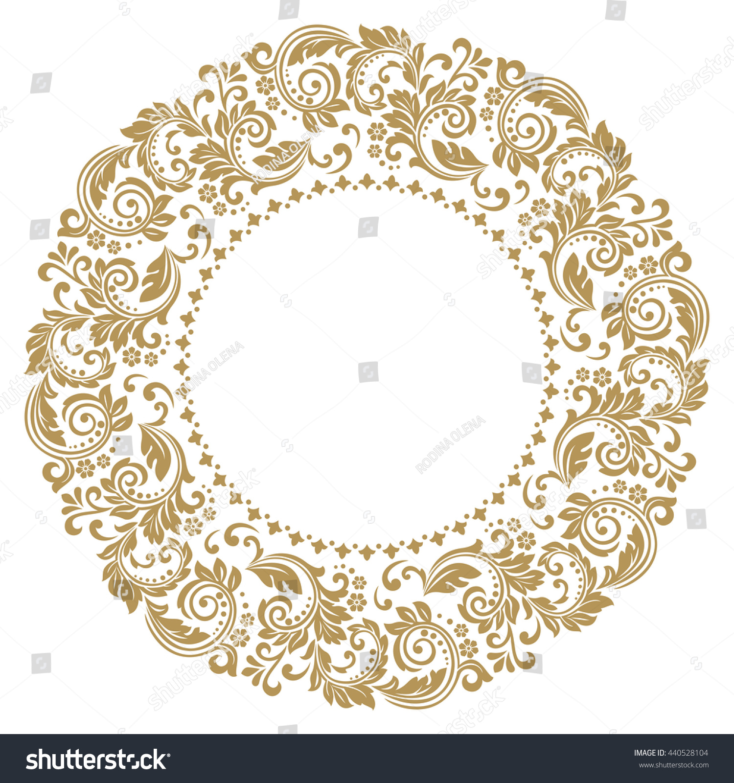 Vektor Stok Decorative Line Art Frames Design Template (Tanpa Royalti ...