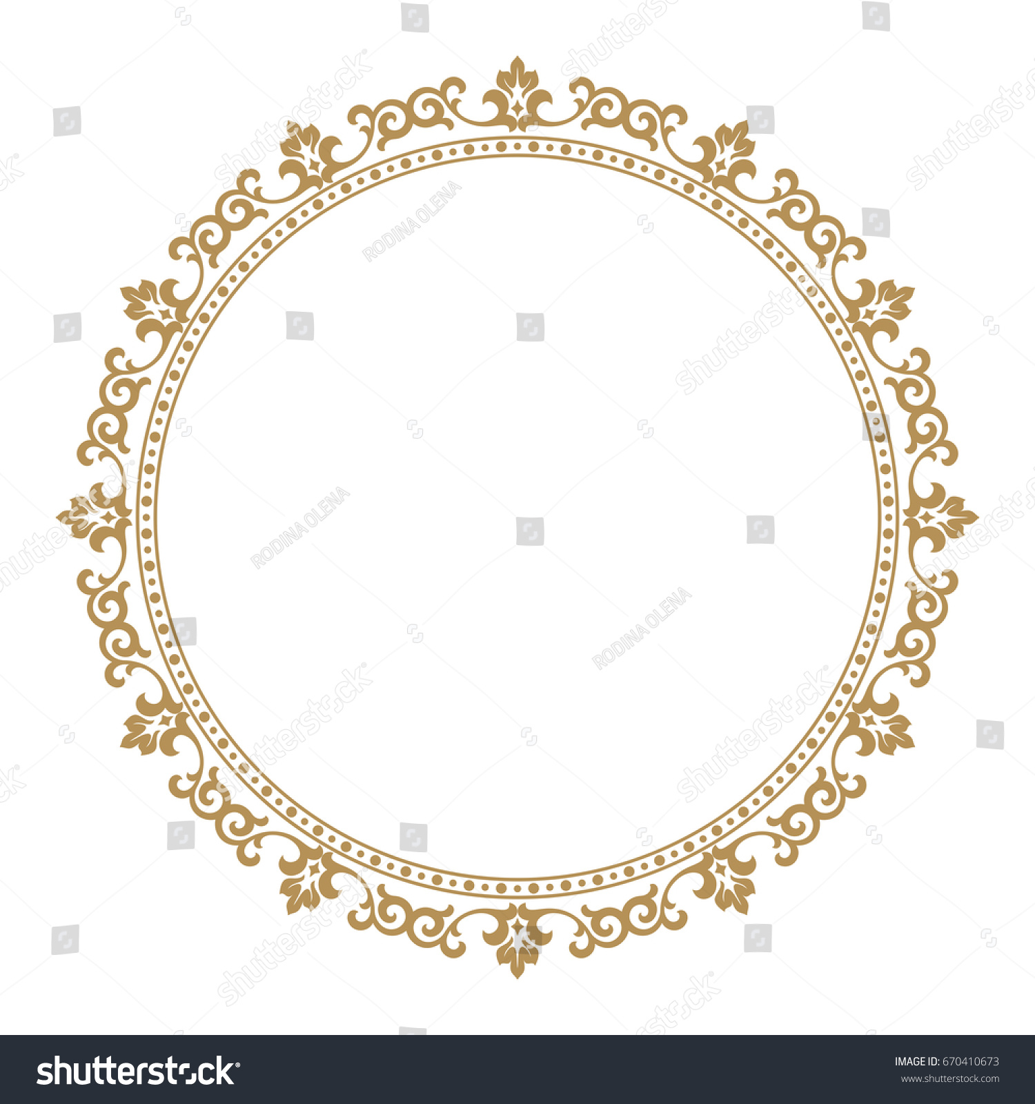 Decorative Line Art Frames Design Template Stock Vector (Royalty Free ...
