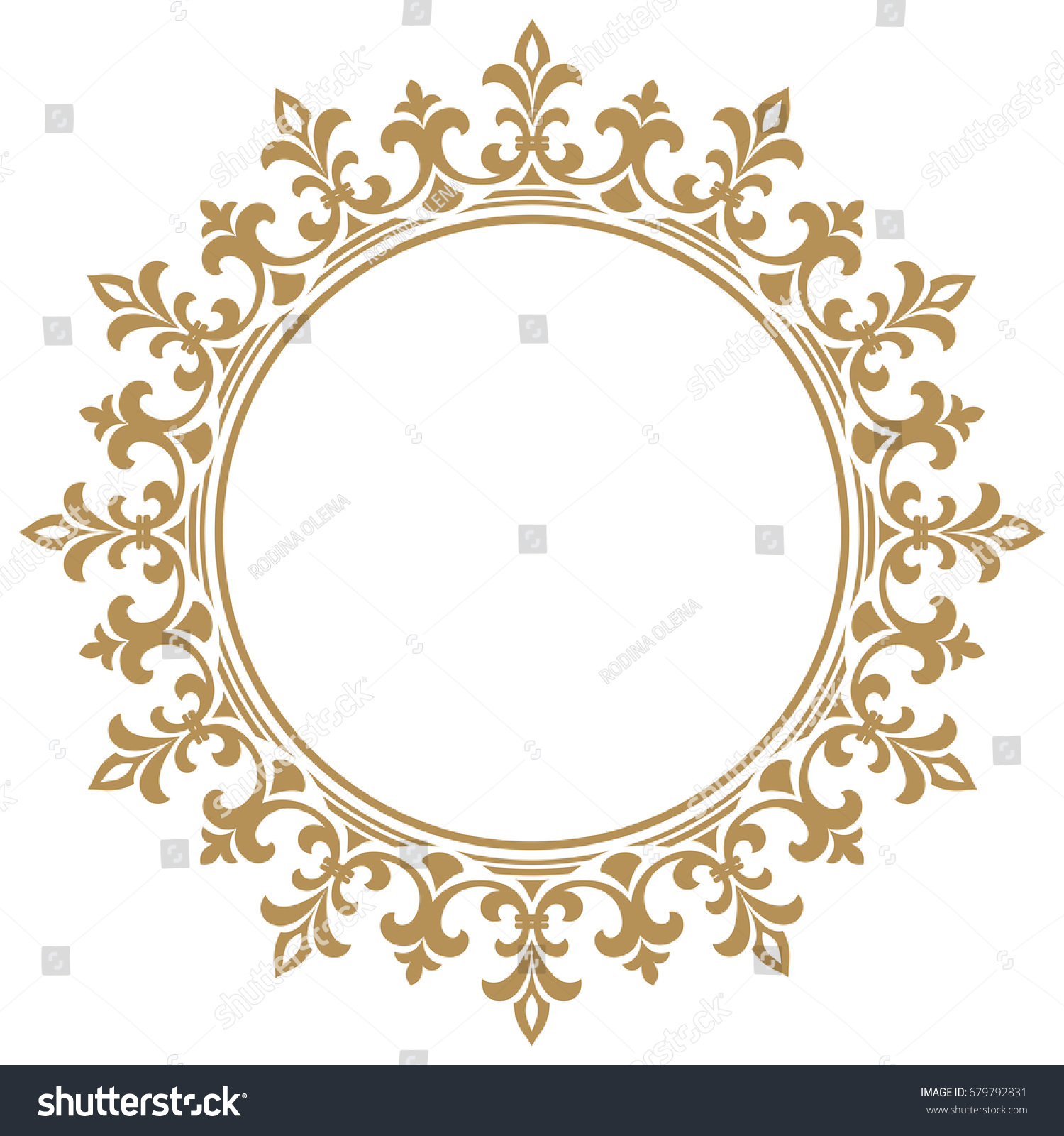 Decorative Line Art Frames Design Template 库存矢量图（免版税）679792831 ...