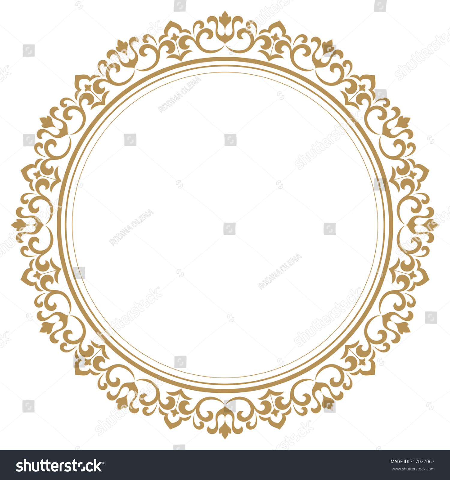 Decorative Line Art Frames Design Template Stock Vector (Royalty Free ...