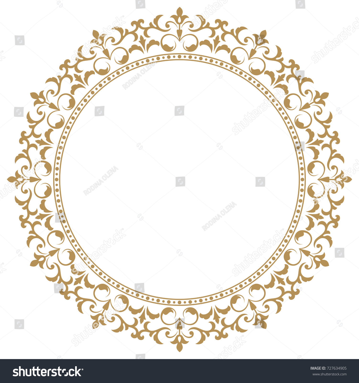 Decorative Line Art Frames Design Template Stock Vector (Royalty Free ...