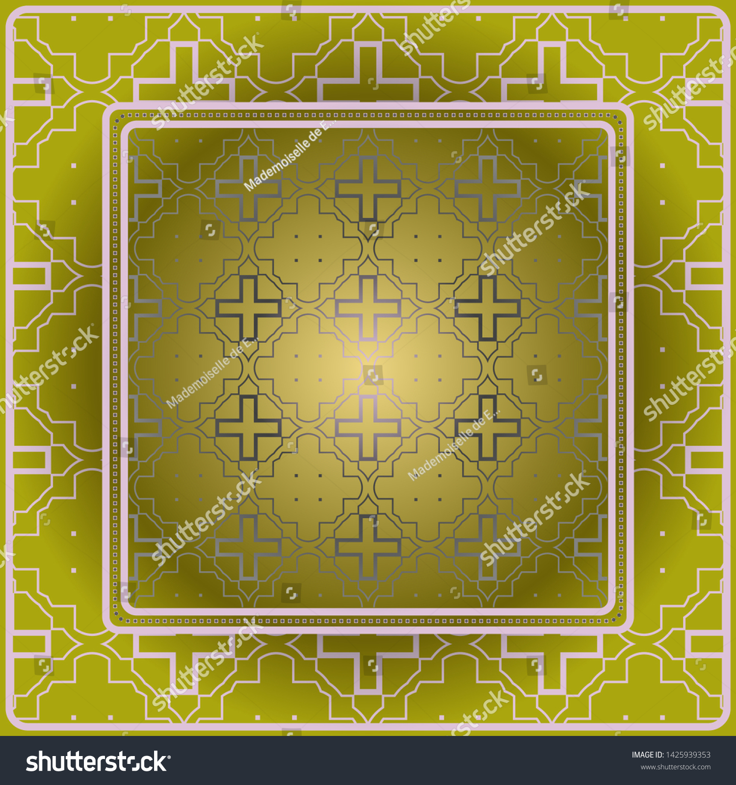Decorative Print Geometric Pattern Vector Illustration Stock Vector ...