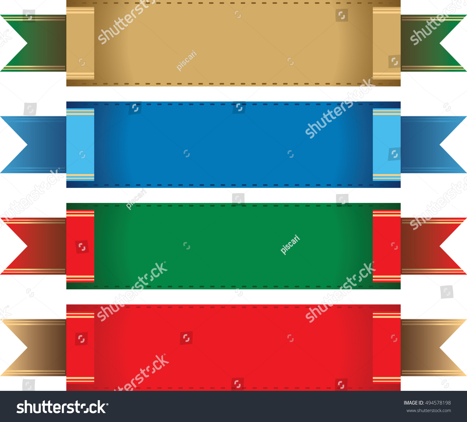 Decorative Ribbons Vector Illustration Stock Vector (Royalty Free ...