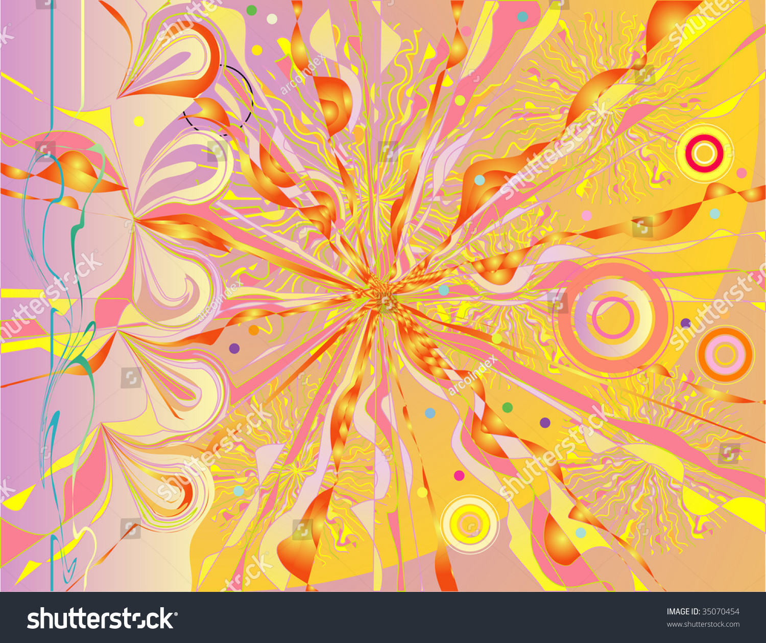 Decorative Texture Fiesta Stock Vector (Royalty Free) 35070454