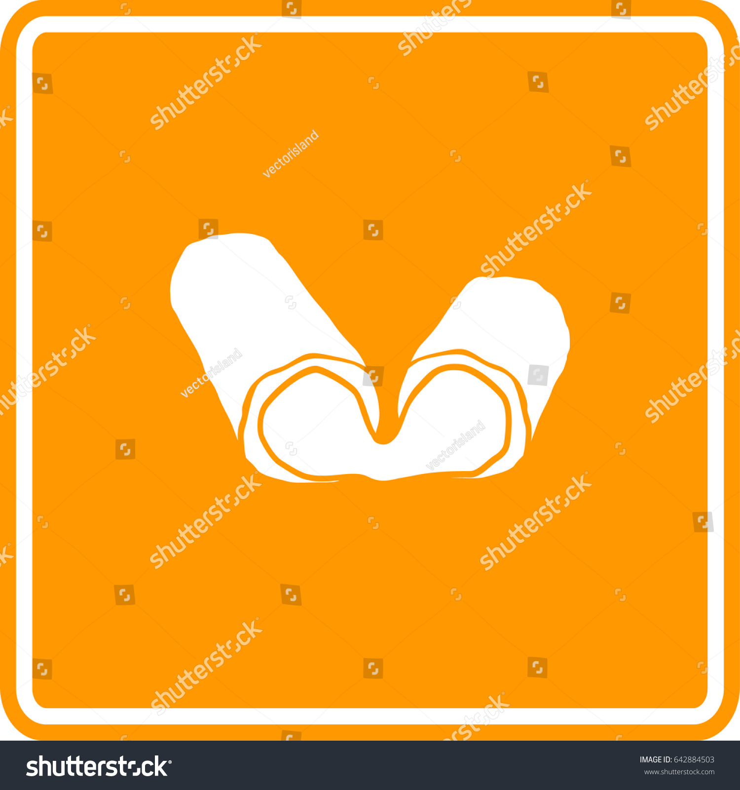 Deepfried Breaded Mozzarella Cheese Stick Sign Stock Vector (Royalty ...
