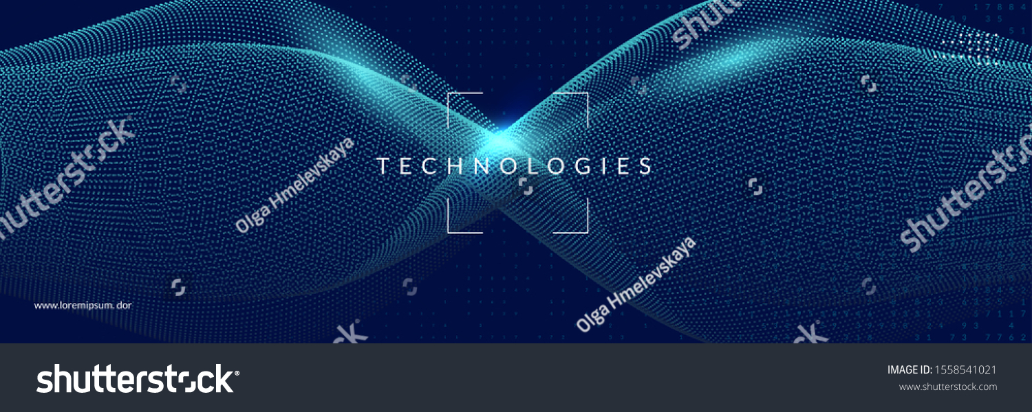 Deep Learning Concept Digital Technology Abstract Stock Vector (Royalty ...