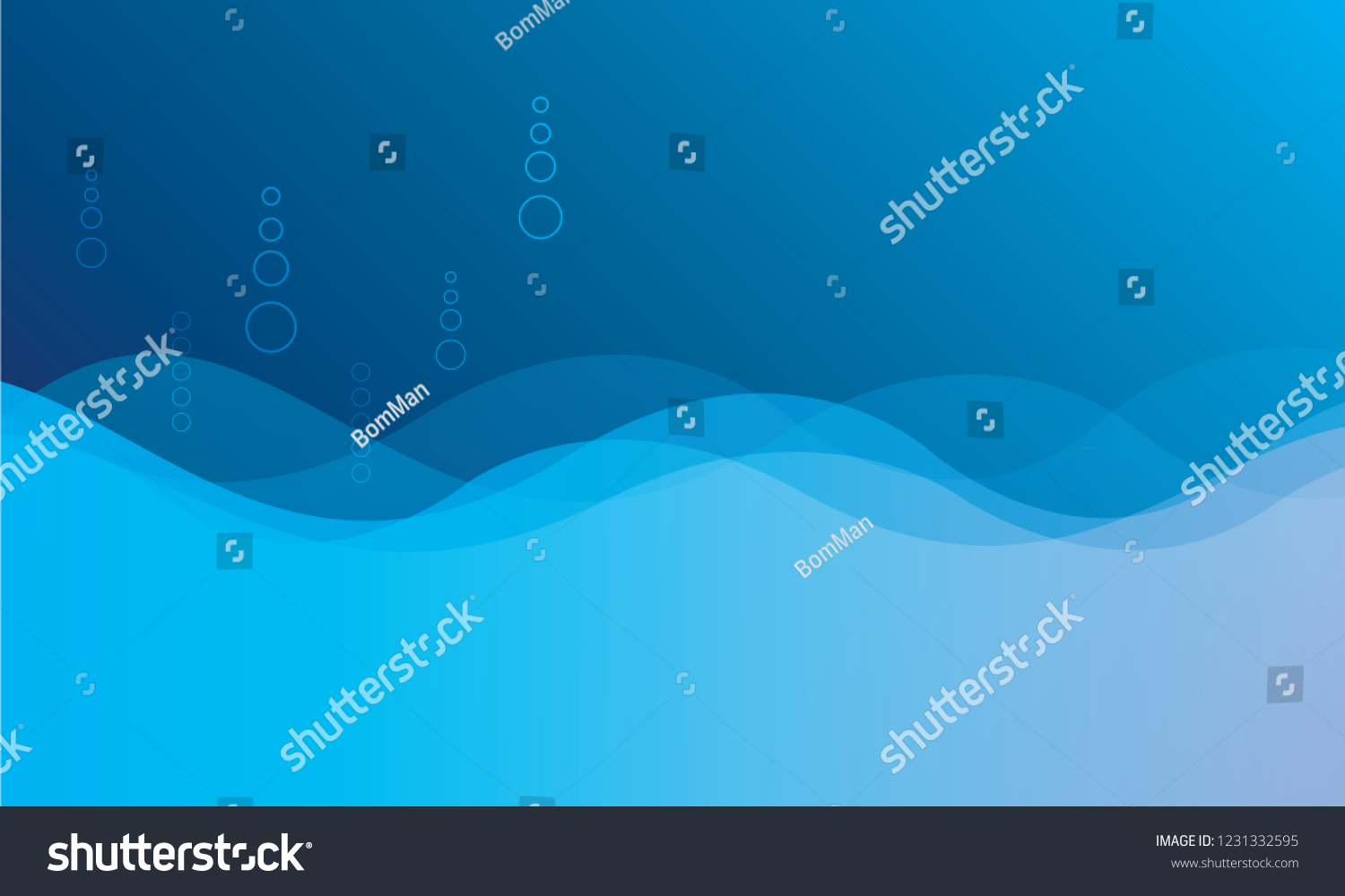Deep Ocean Backgroundwater Vector Stock Vector (Royalty Free ...