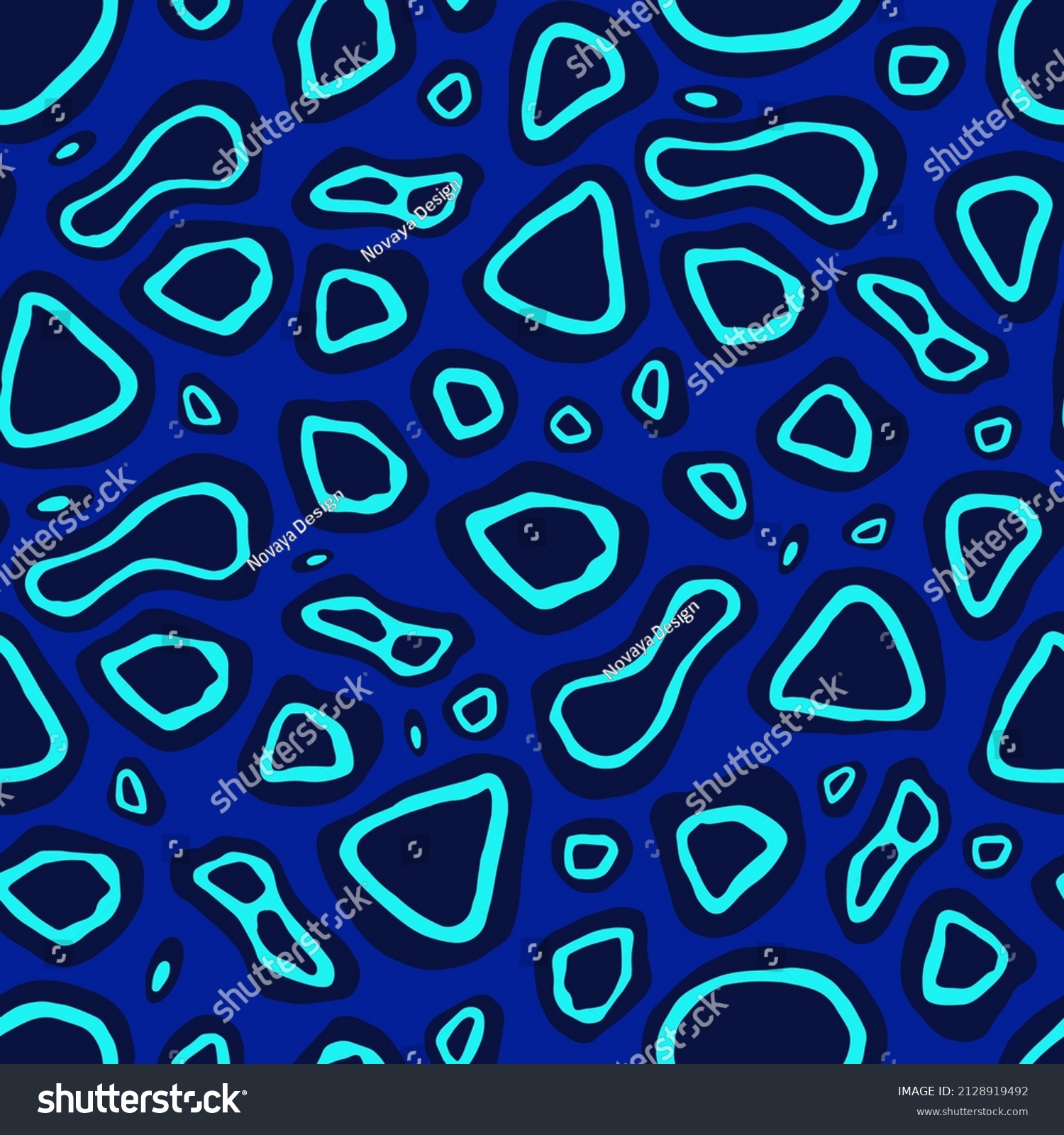 Deep Sea Animal Skin Vector Seamless Stock Vector (Royalty Free) 2128919492