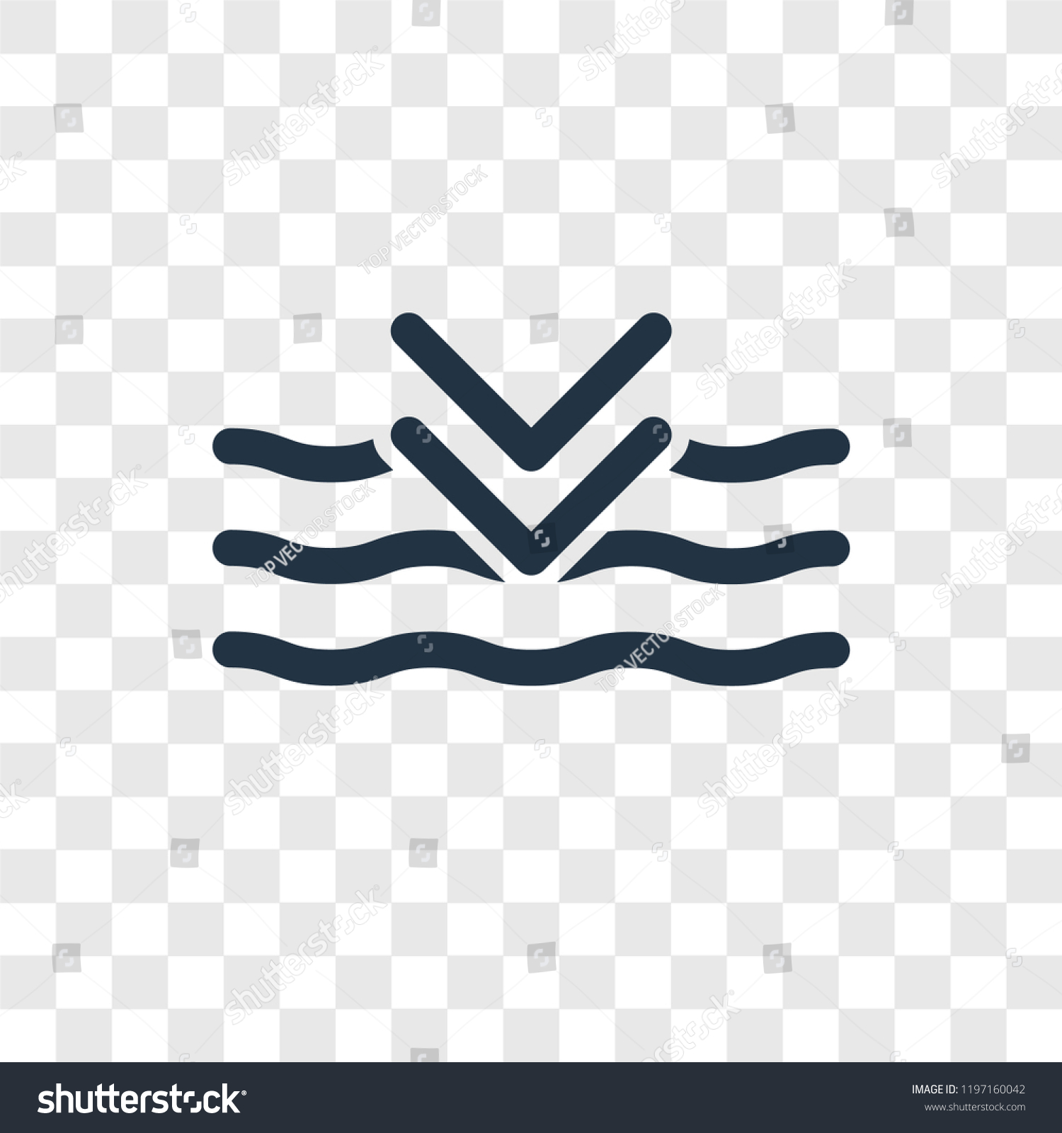 Deep Vector Icon Isolated On Transparent Stock Vector (Royalty Free ...