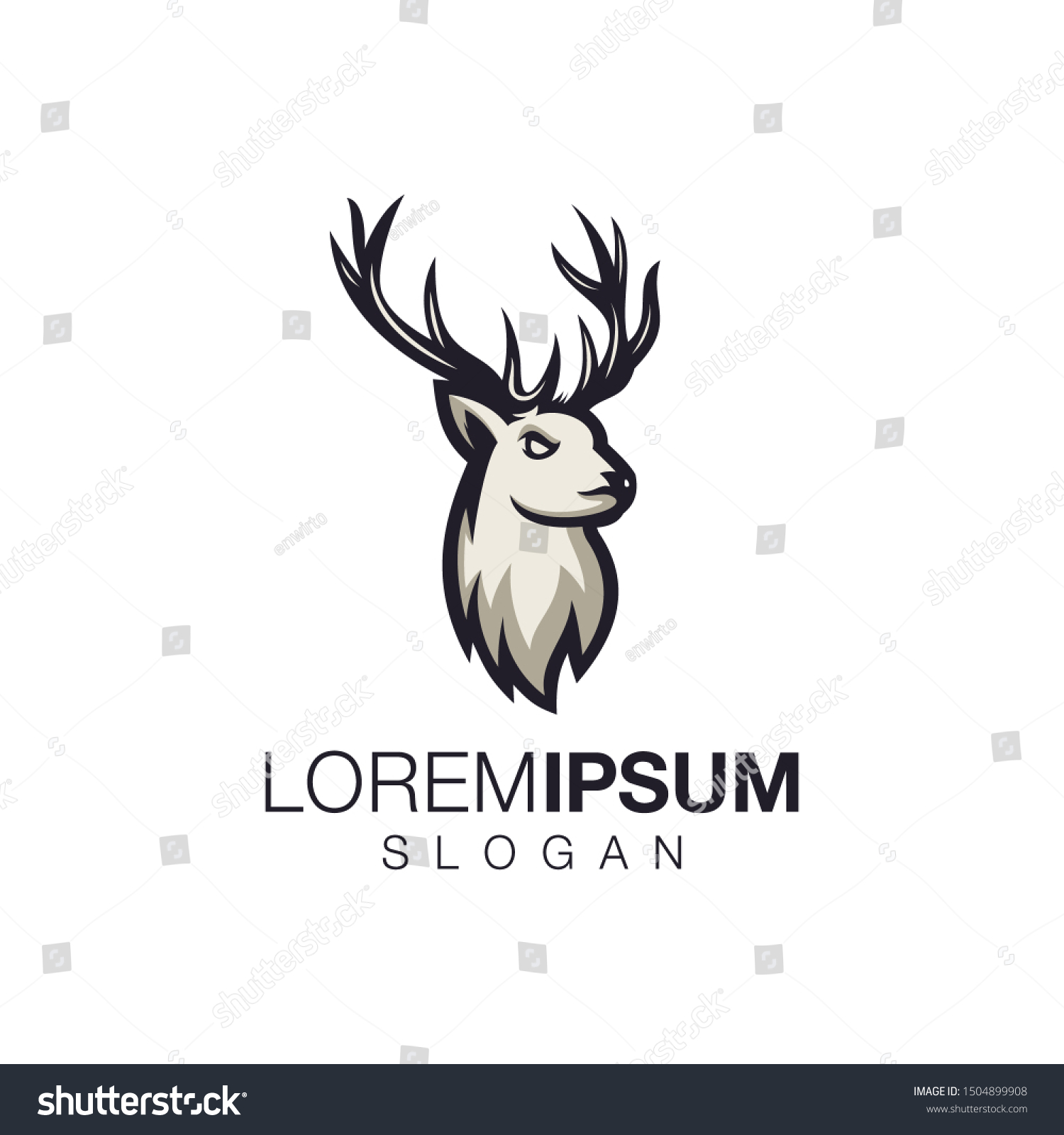 Deer Collection Logo Design Vector Stock Vector (Royalty Free ...