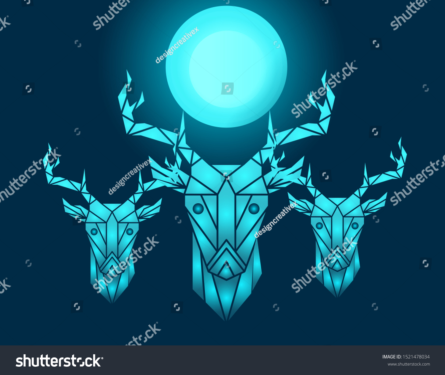 Deer Vector Animal Geometry 06 Illustration Stock Vector (Royalty Free ...