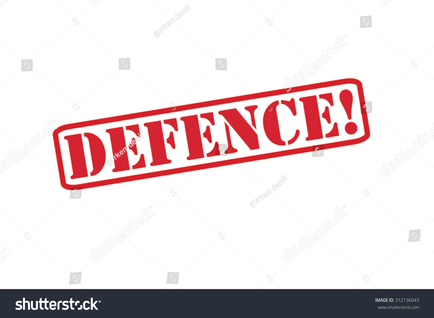Defence Red Rubber Stamp Vector Over Stock Vector (Royalty Free ...
