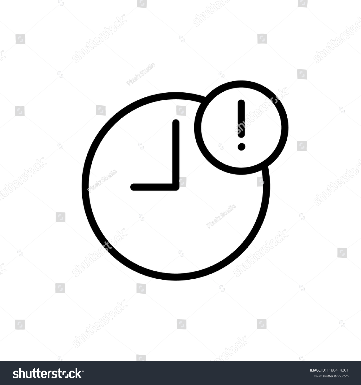 diseño vectorial de icono de retraso.: vector de stock (libre de ...